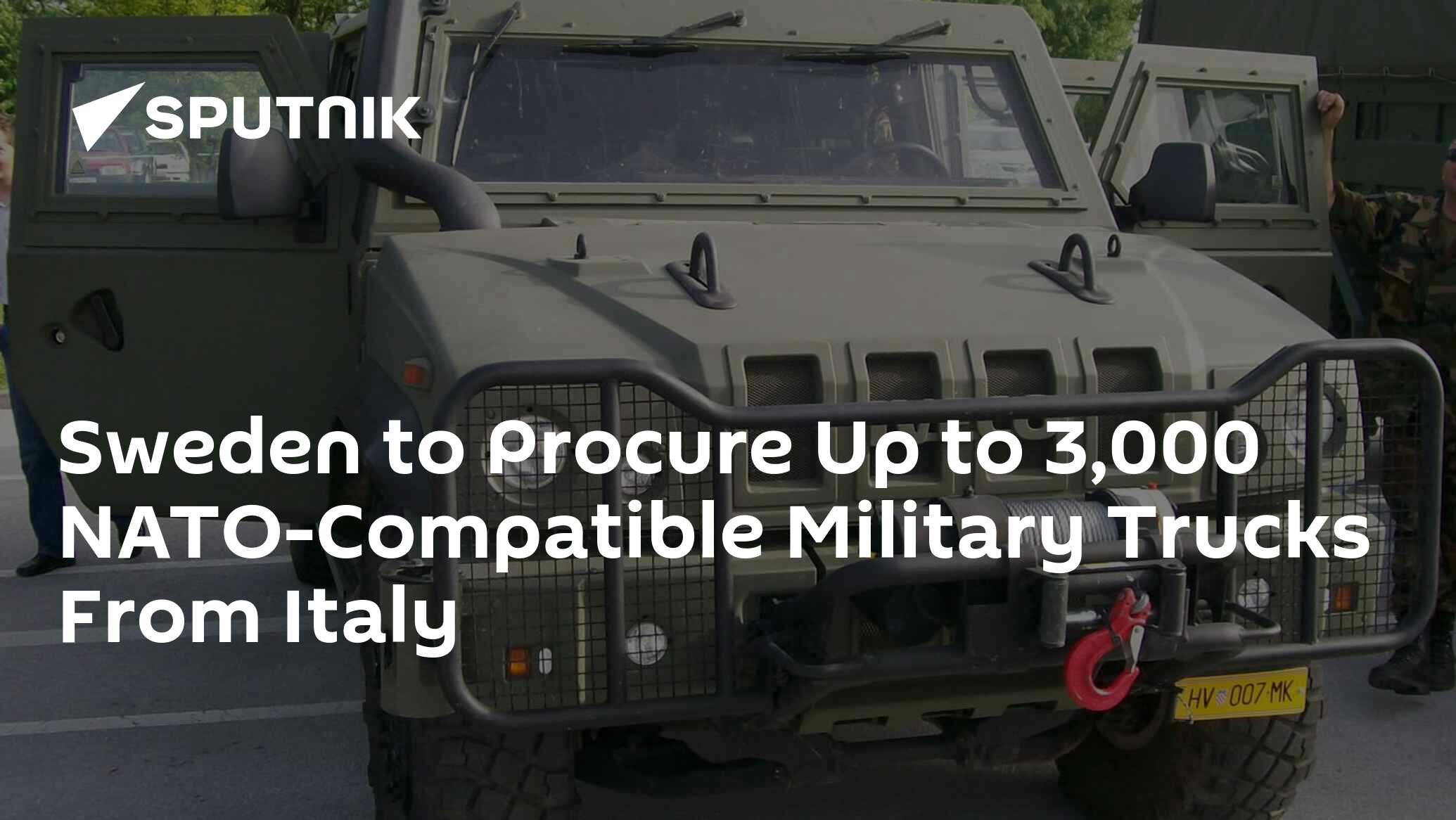 Sweden to Procure Up to 3,000 NATO-Compatible Military Trucks From Italy