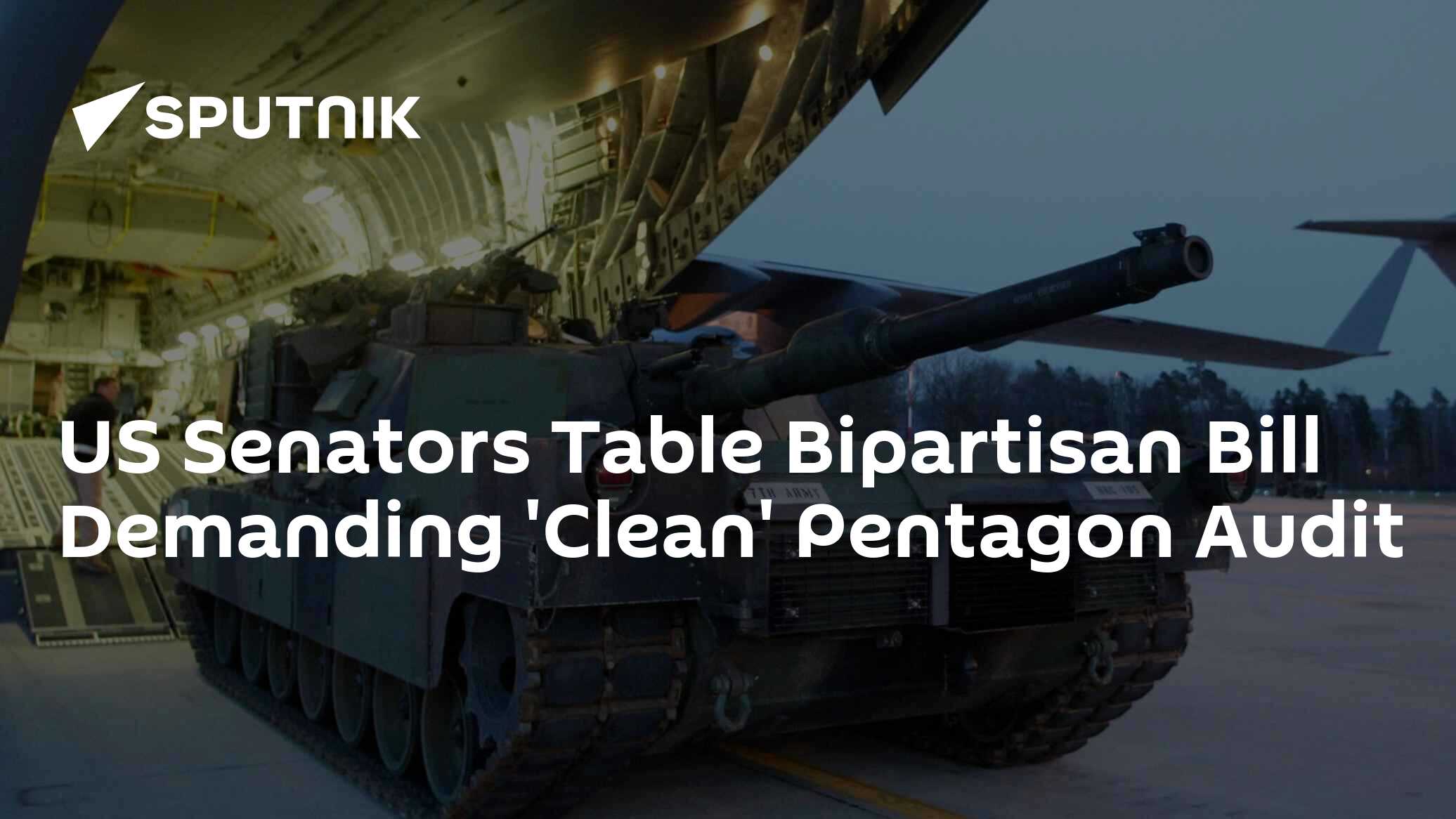 US Senators Table Bipartisan Bill Demanding 'Clean' Pentagon Audit
