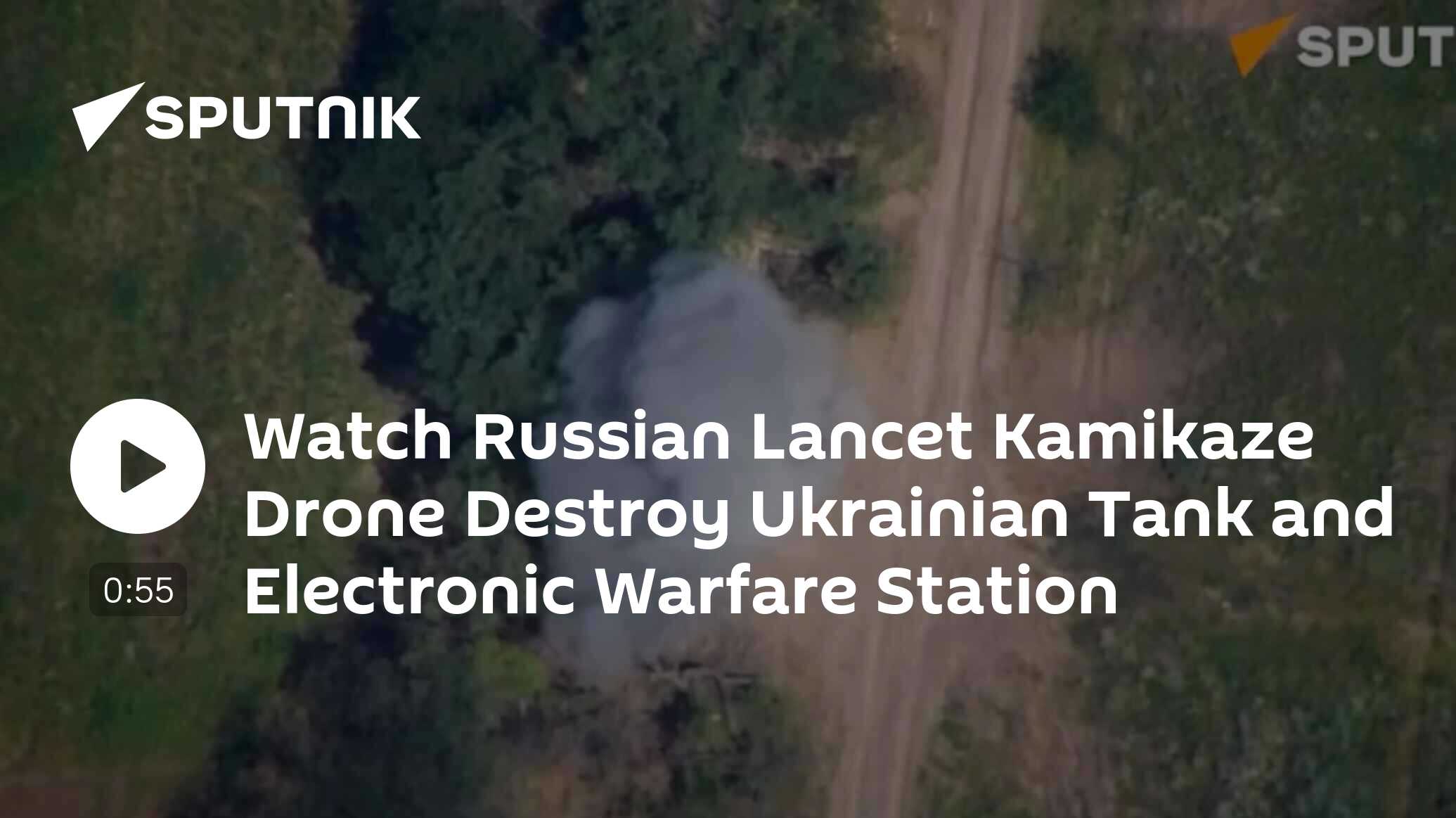 Watch Russian Lancet Kamikaze Drone Destroys Ukrainian Tank and ...