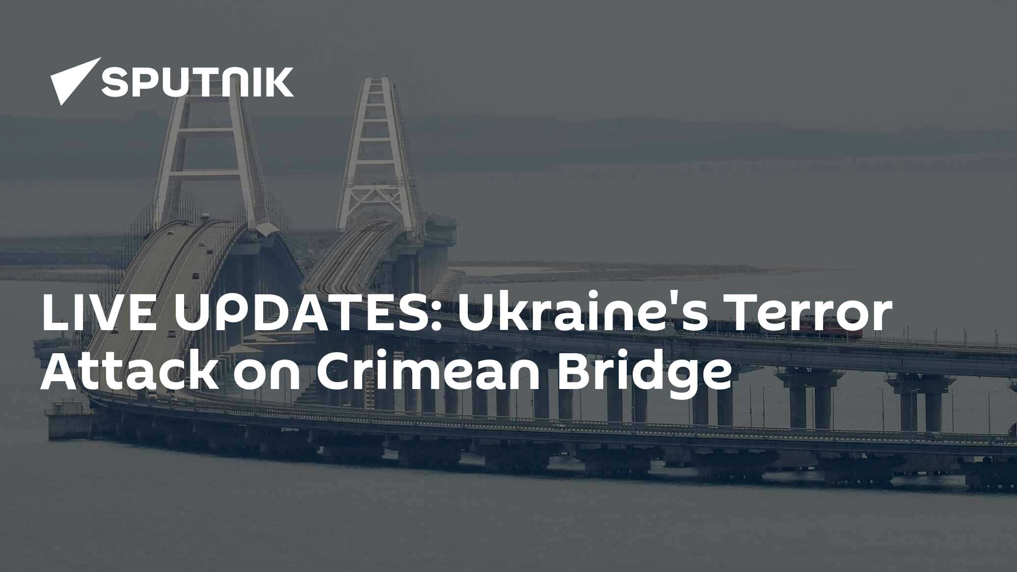 Crimean Bridge Closed, Drivers Can Use Alternative Route - Russian ...