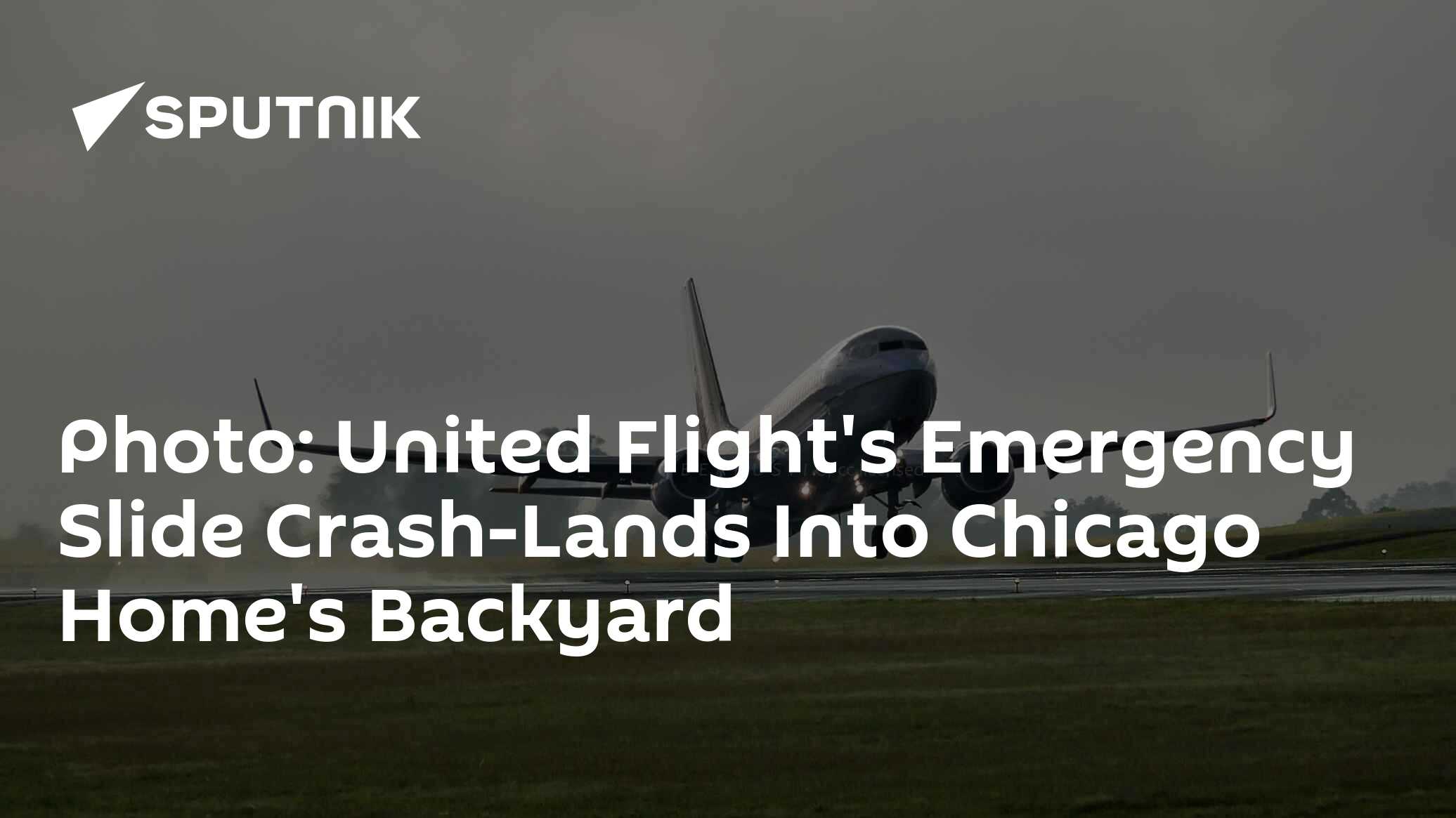 Emergency Slide Falls From Sky Into Backyard Near O'Hare Airport