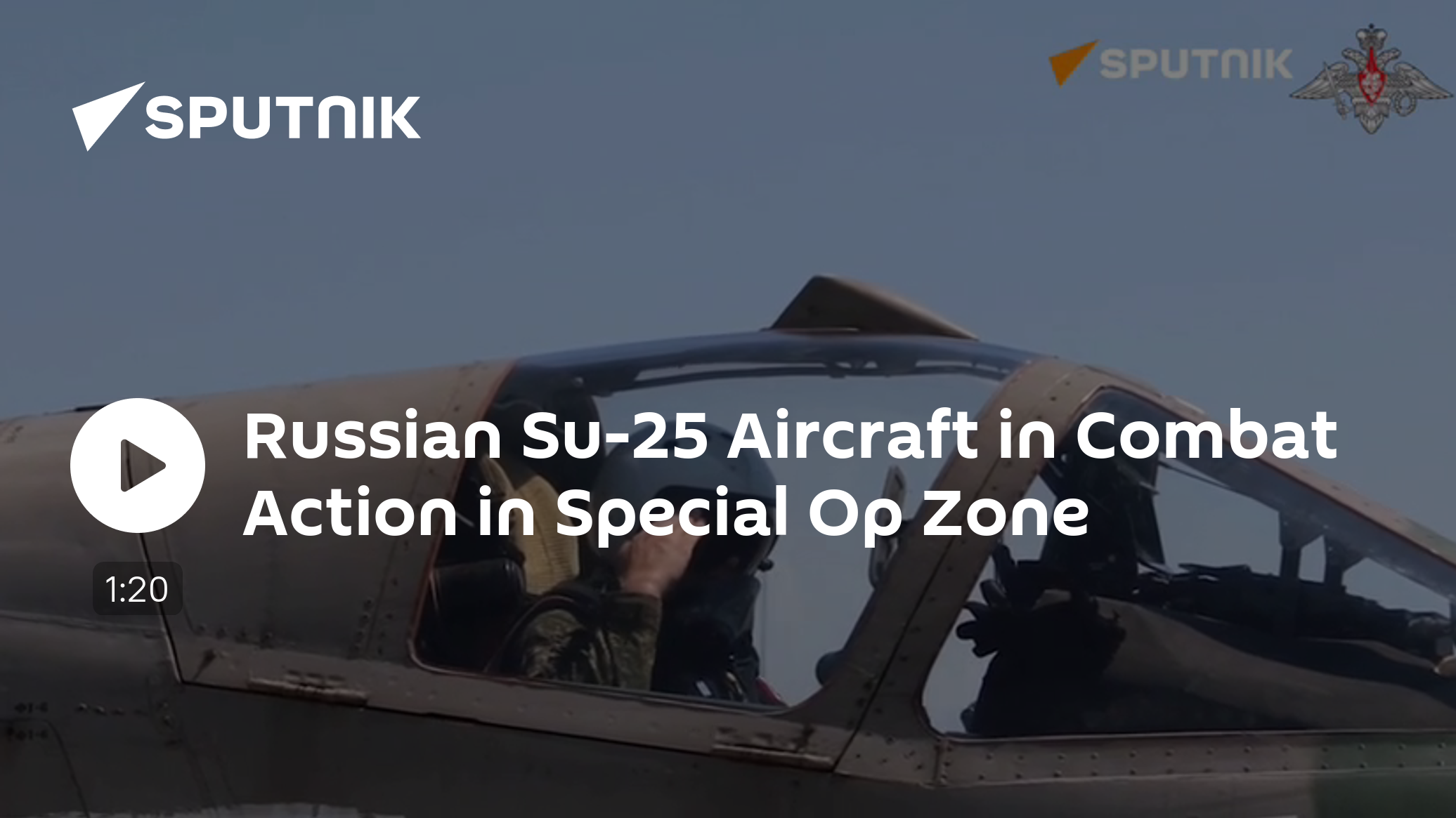 Russian Su-25 Aircraft in Combat Action in Special Op Zone