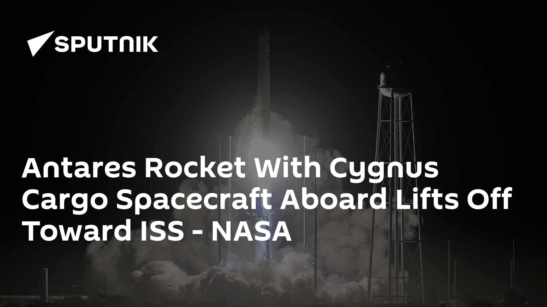 Antares Rocket With Cygnus Cargo Spacecraft Aboard Lifts Off Toward Iss