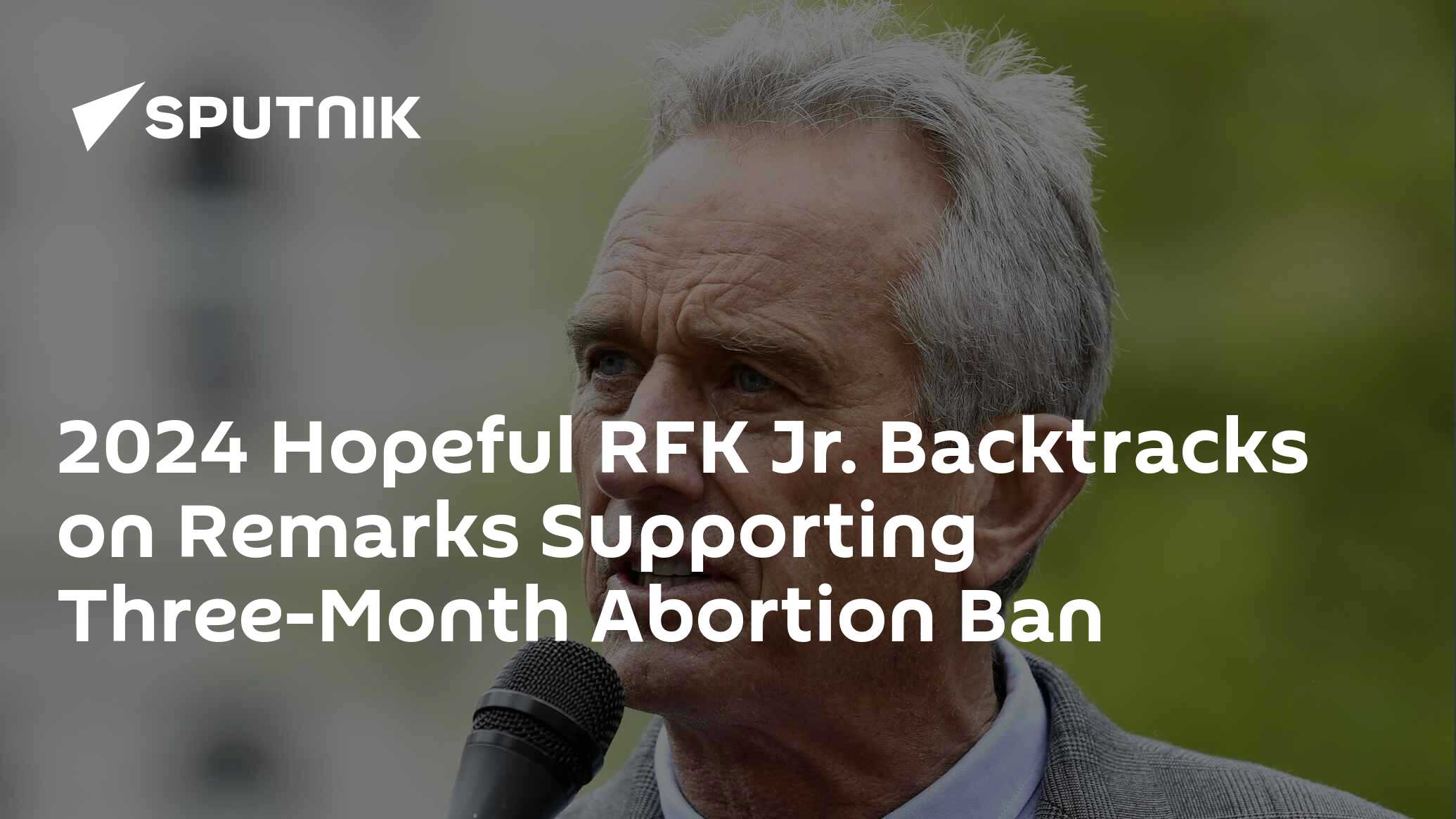 Dem Presidential Hopeful RFK Jr. Backtracks on Statement Supporting ...