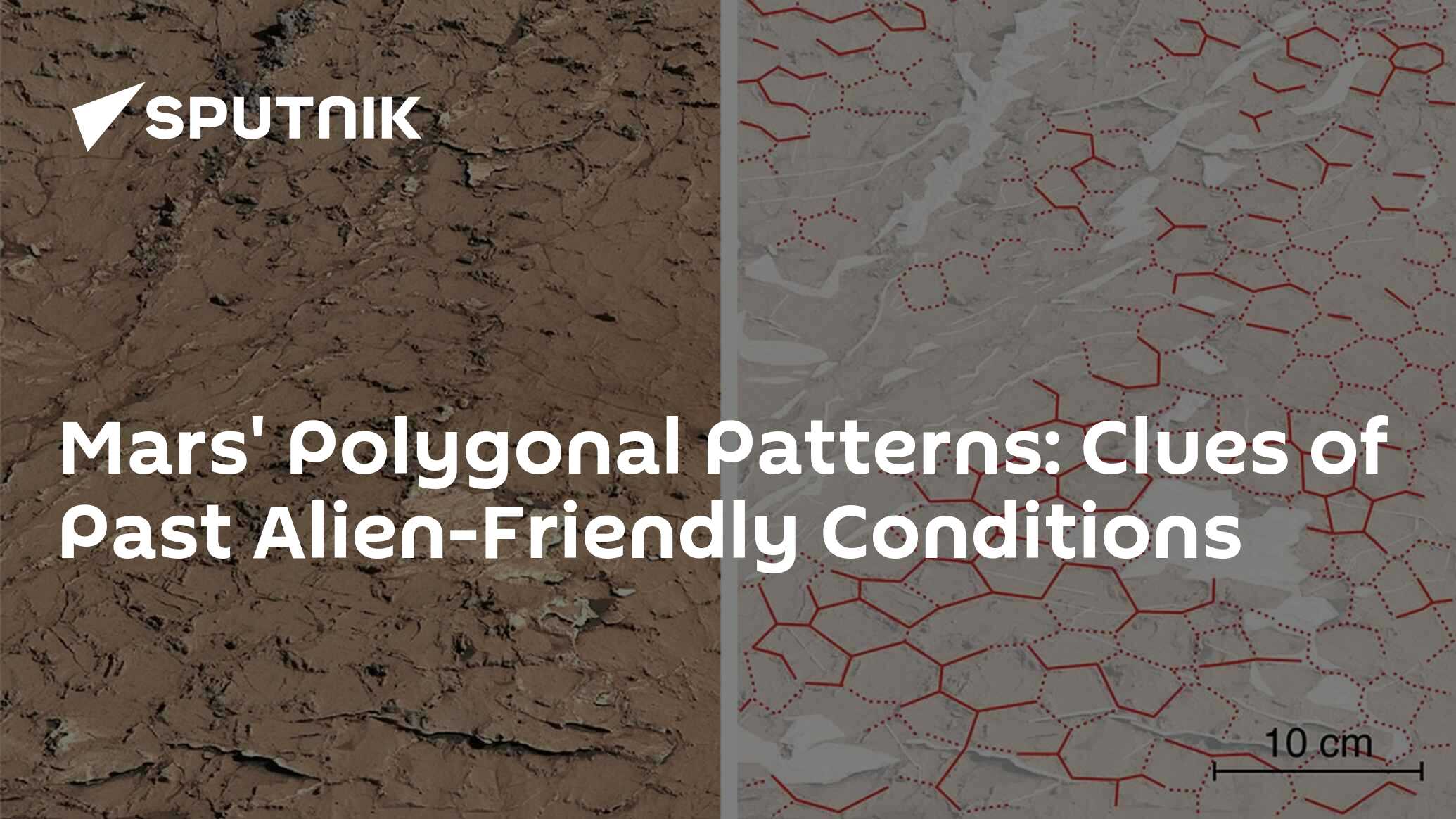 Mars' Polygonal Patterns: Clues of Past Alien-Friendly Conditions