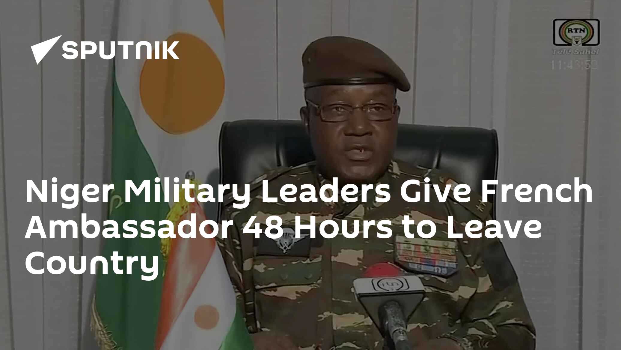 French Ambassador Ordered To Leave Niger within 48 Hours
