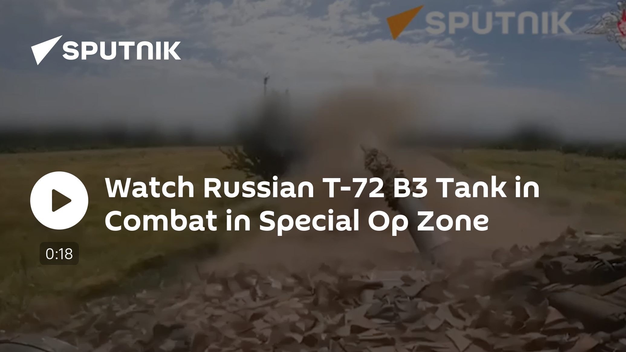 Watch Russian T-72 B3 Tank in Combat Action in Special Op Zone