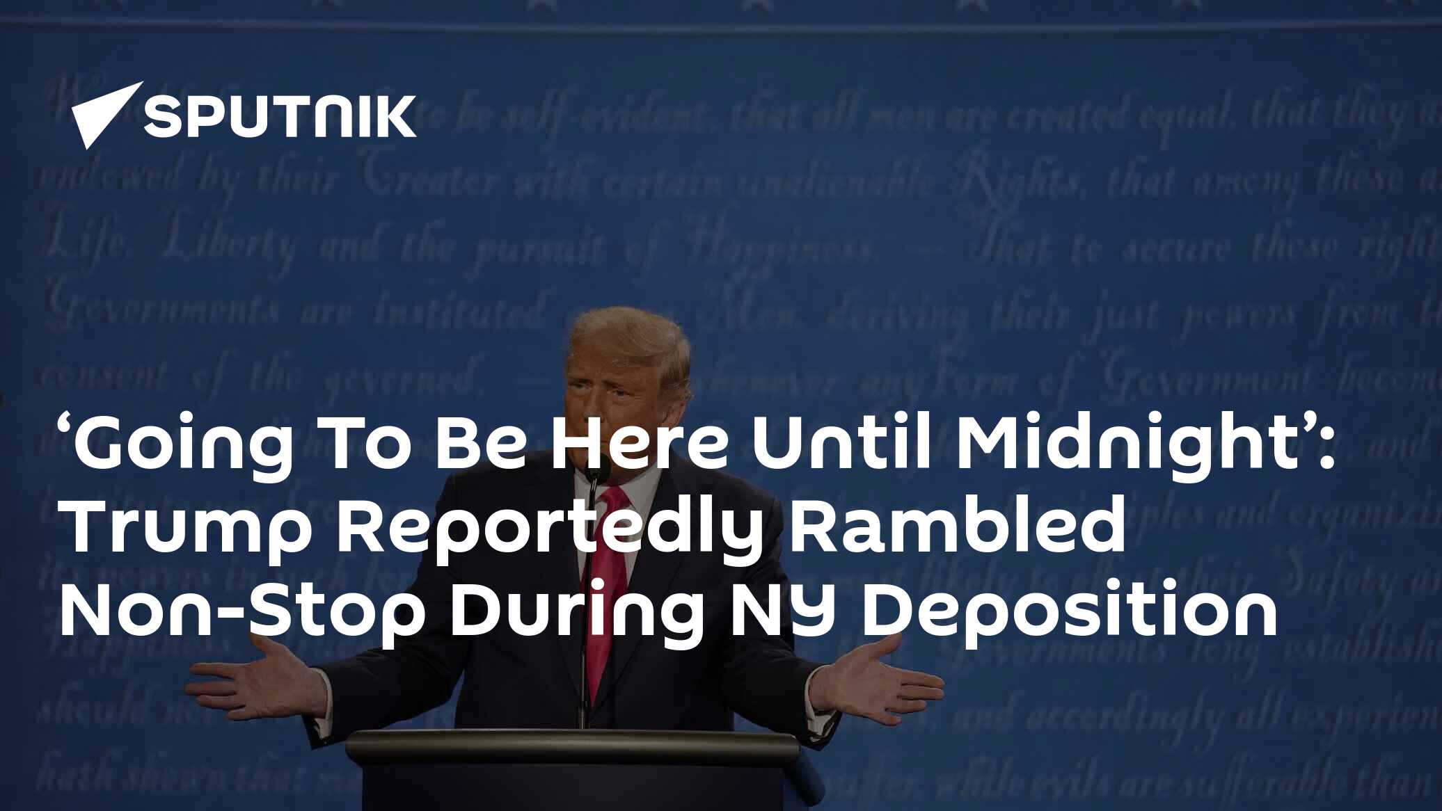 Trump Rambled Non-Stop During NY Deposition