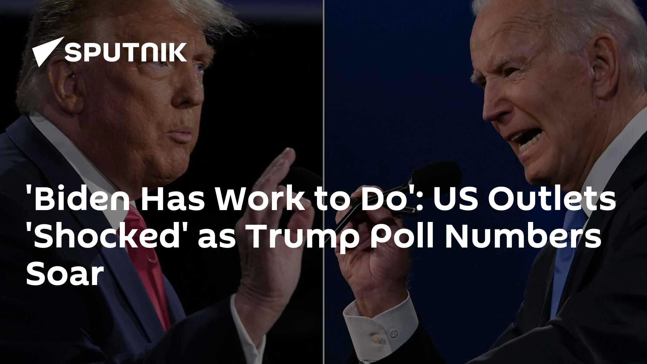 ‘Biden Has Work to Do’: US Outlets ‘Shocked’ as Trump Poll Numbers Soar
