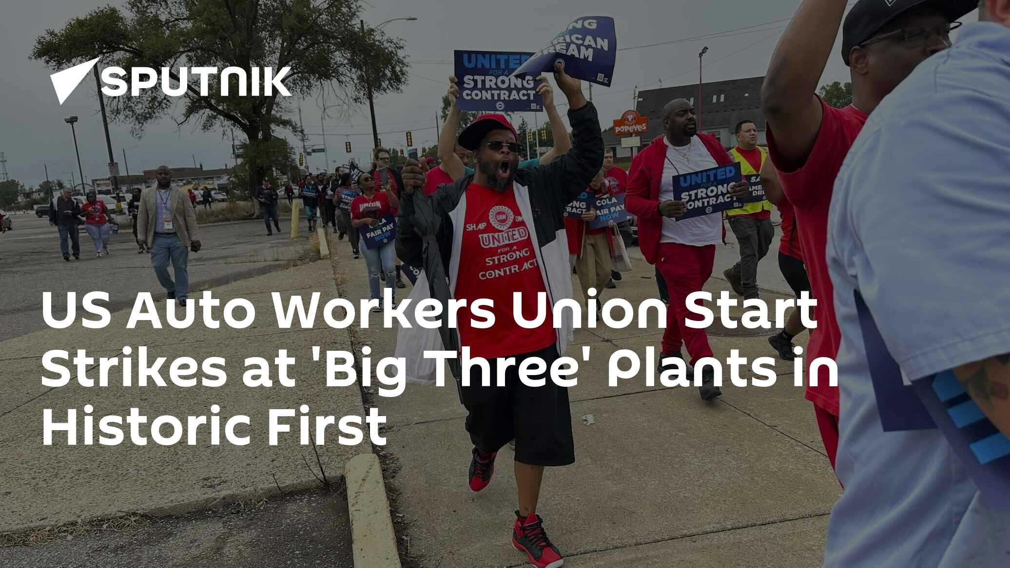 US Auto Workers Union Start Strikes at 'Big Three' Plants in Historic First
