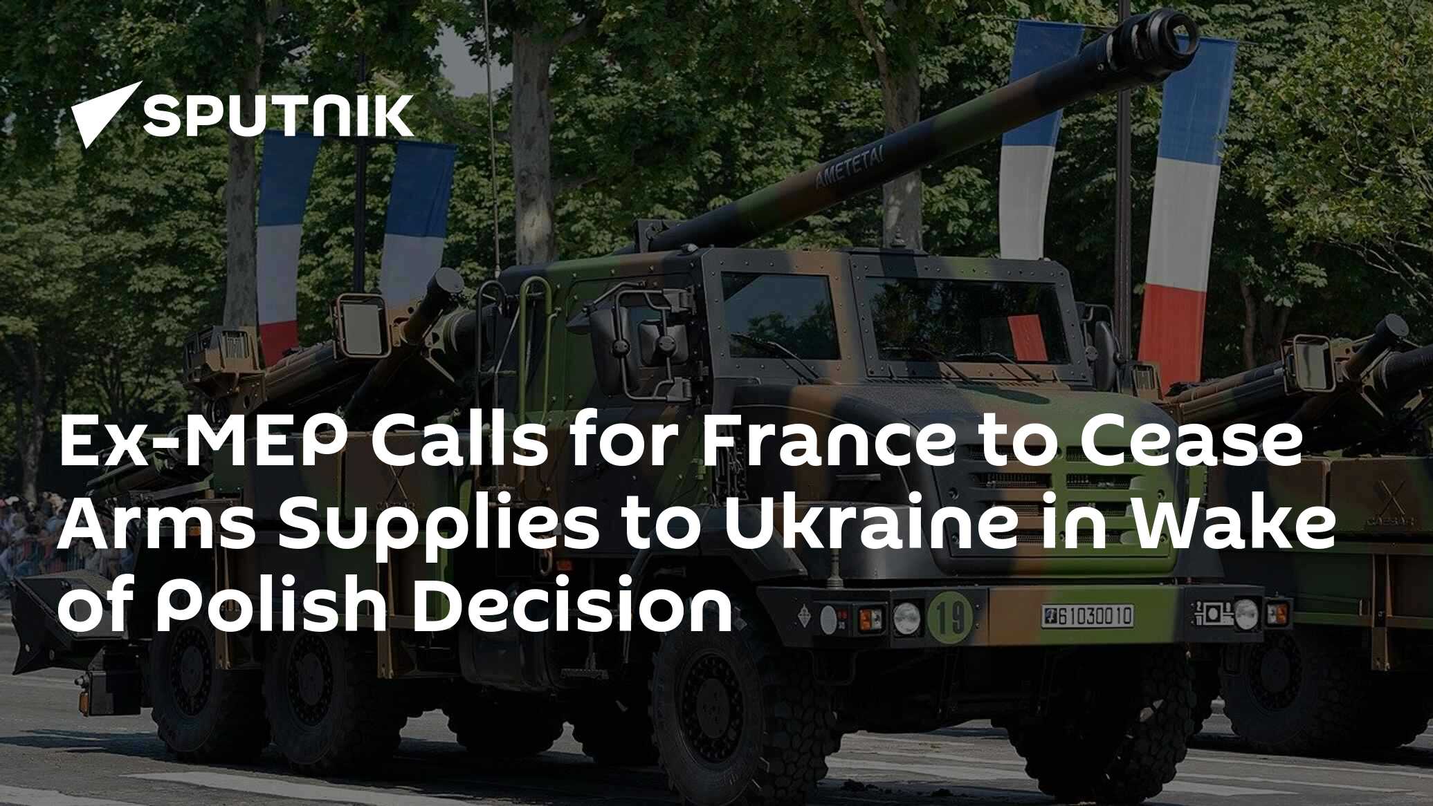 Ex-MEP Calls for France to Cease Arms Supplies to Ukraine in Wake of ...