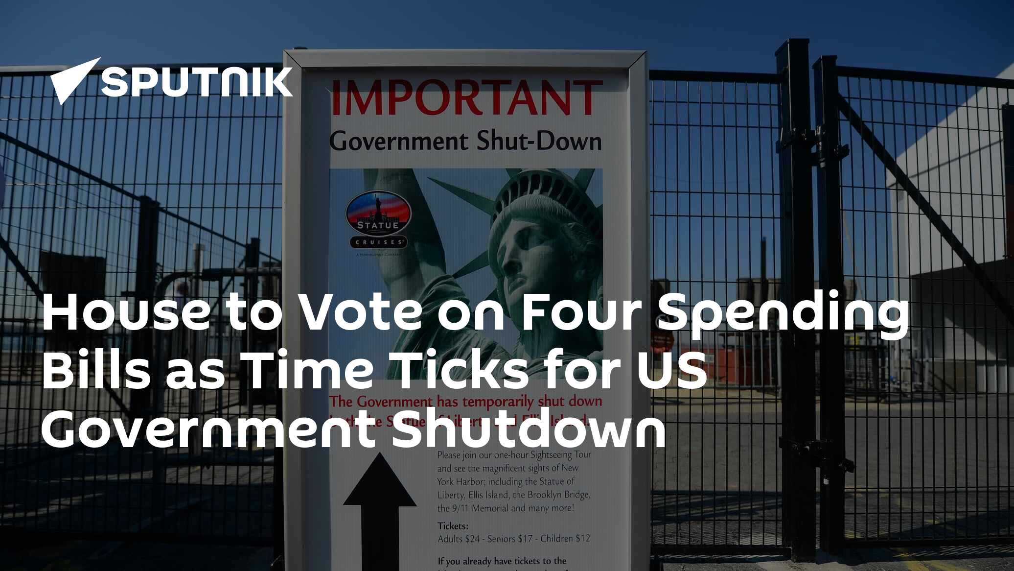 House to Vote on Four Spending Bills as Time Ticks for US Government ...