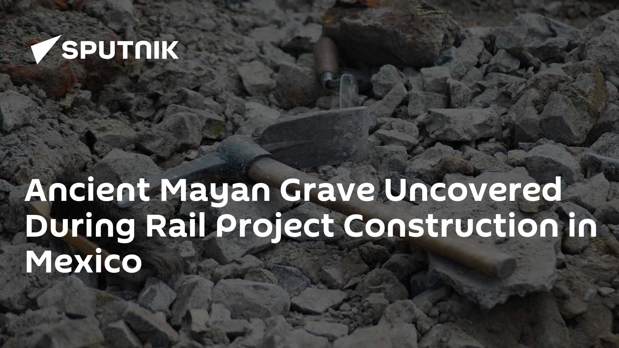 Ancient Maya Grave Found During Rail Project Construction