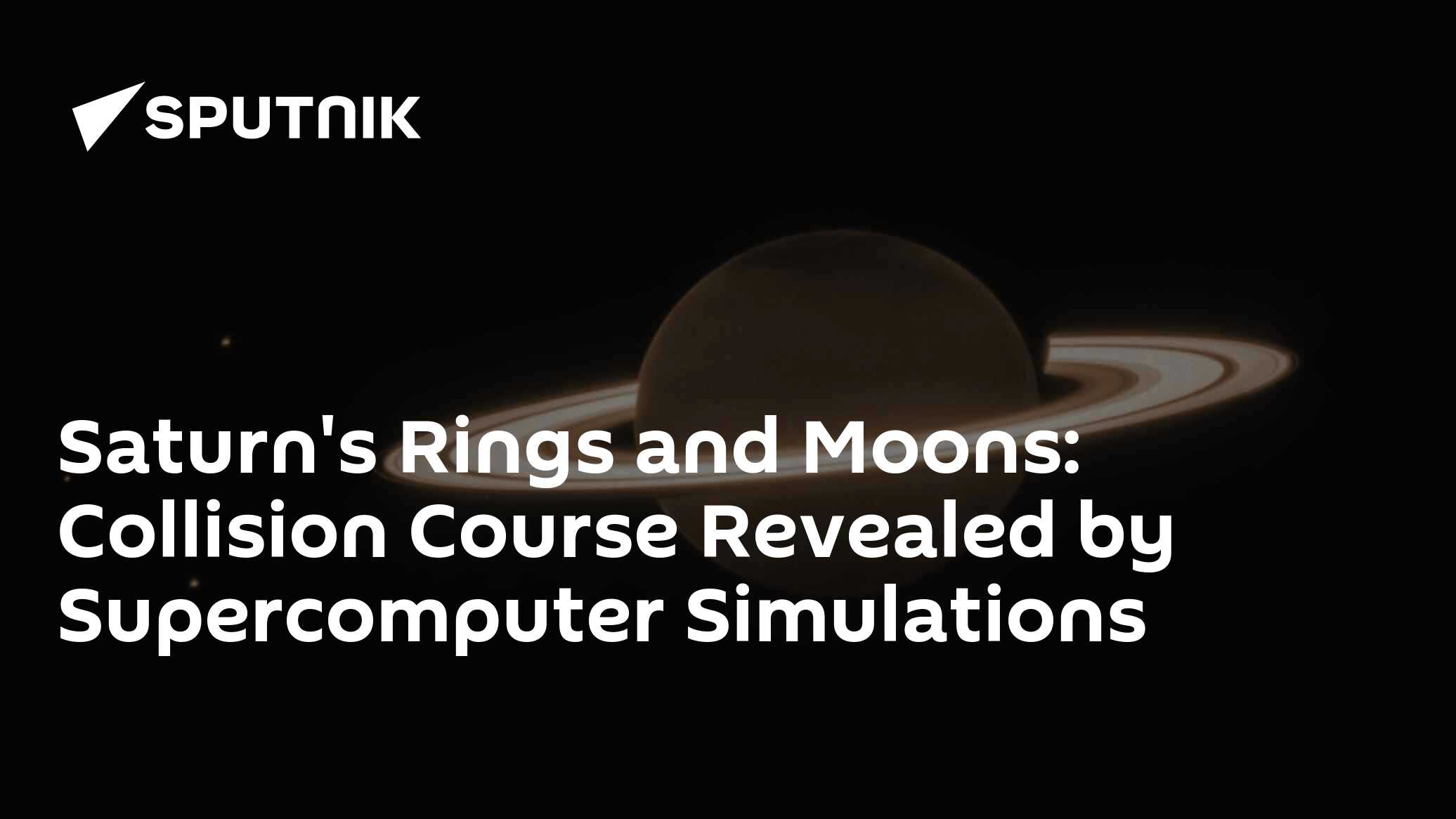 Saturn's Rings and Moons: Collision Course Revealed by Supercomputer ...
