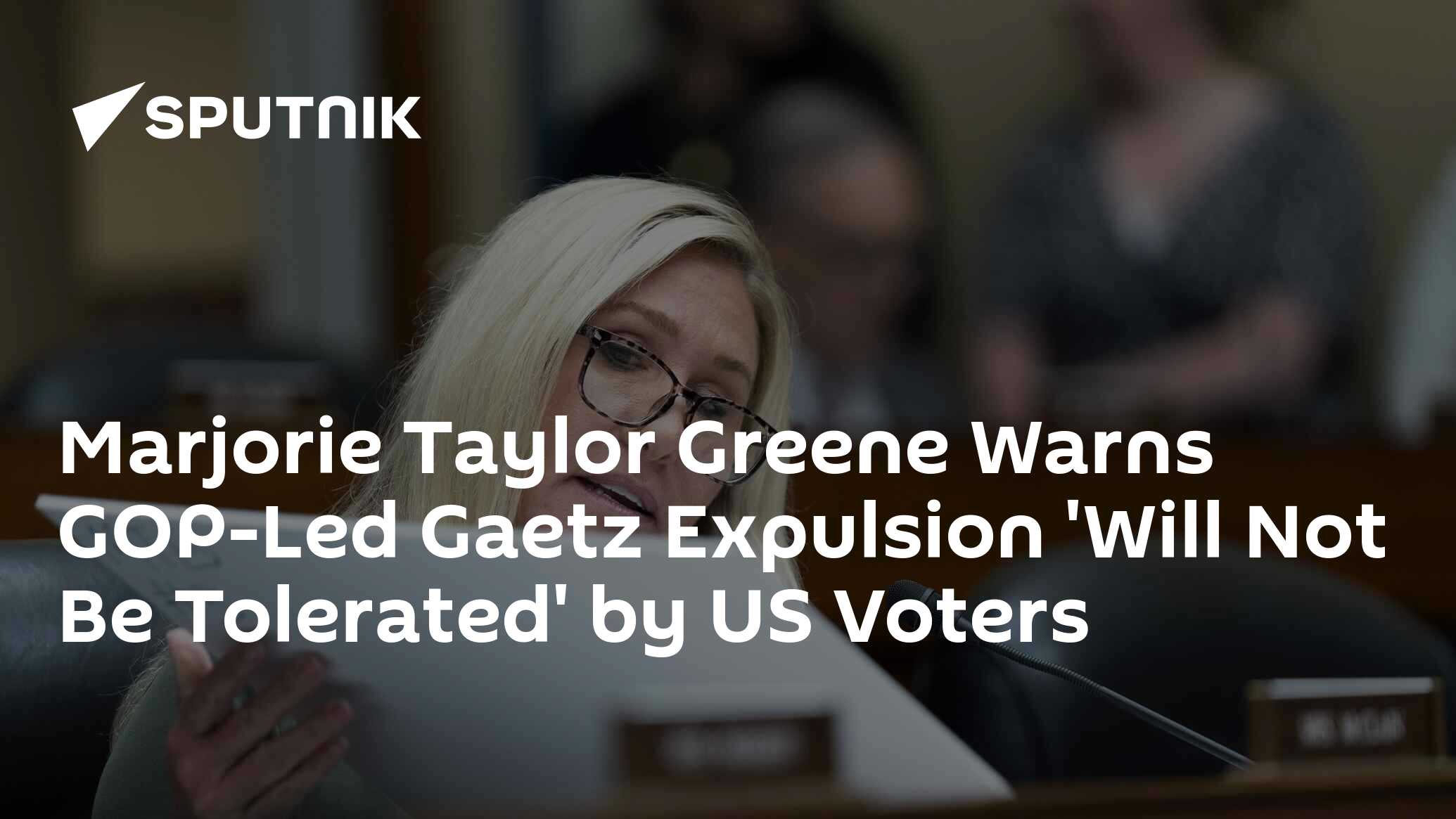 Greene Warns GOP Expelling Gaetz "Will Not Be Tolerated" by Party Base