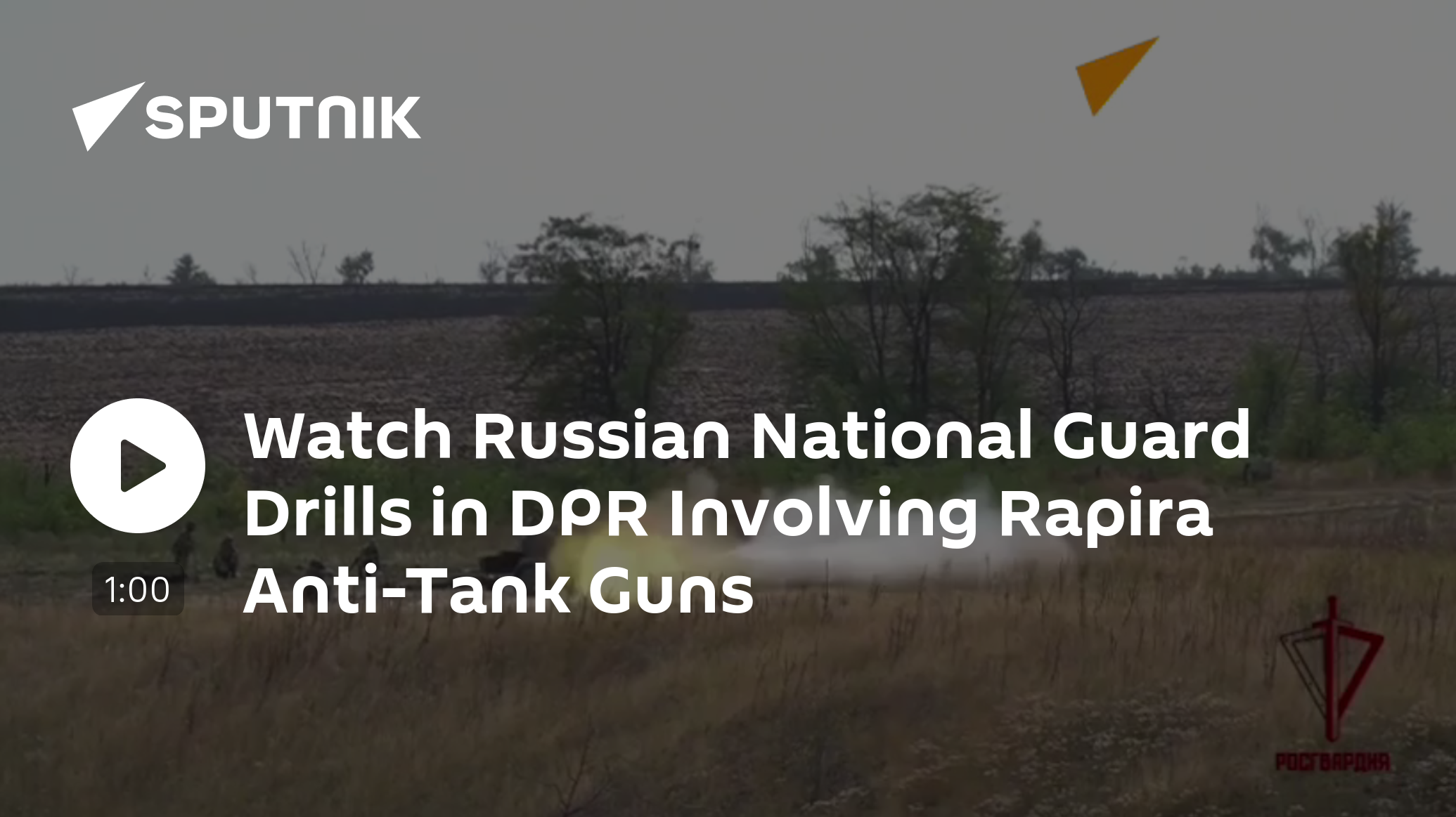 Watch Russian National Guard Drills in DPR With Rapira Anti-Tank Guns