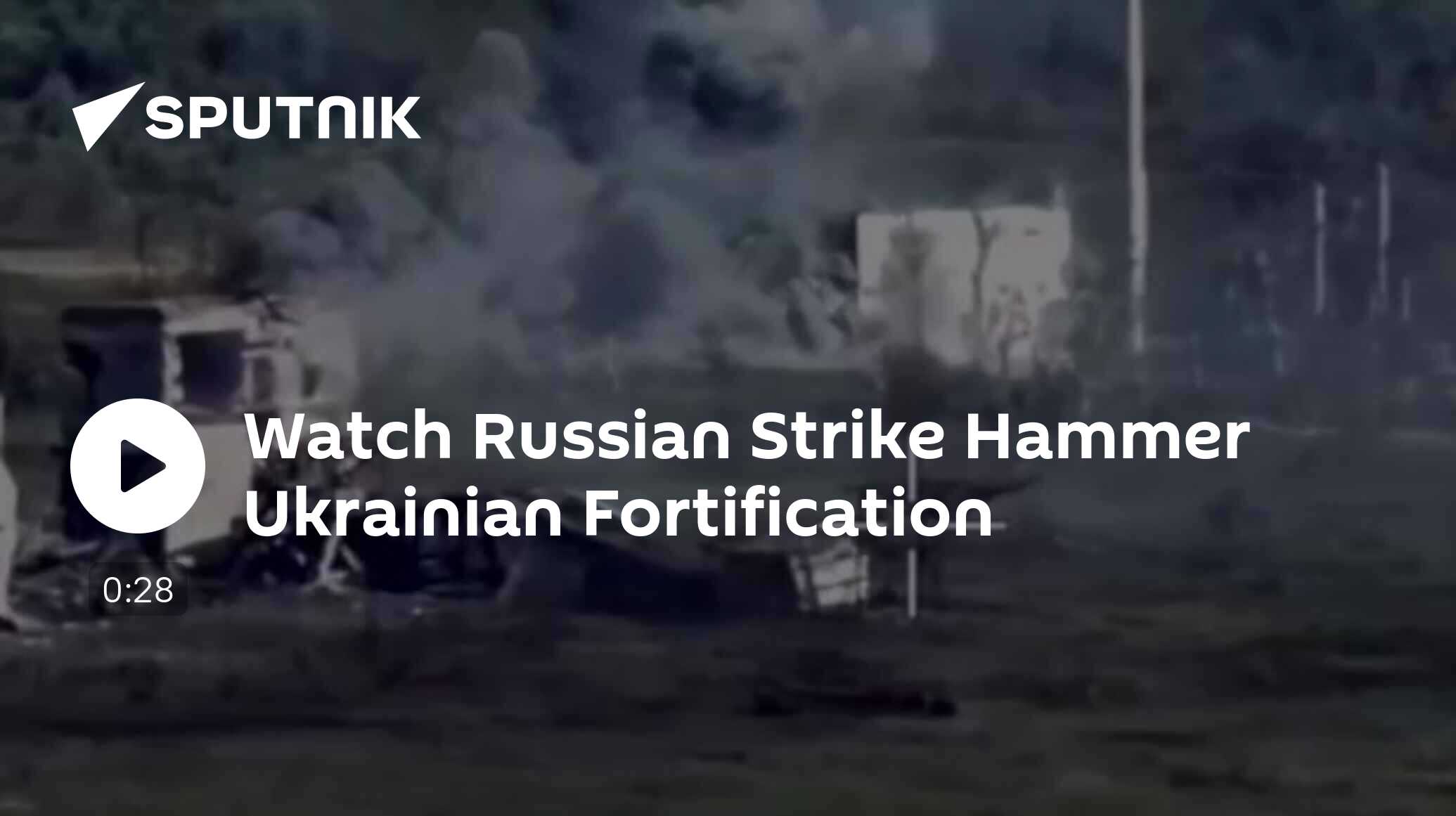 Watch Russian Army Blasting Ukrainian Fortification in Special Op Zone