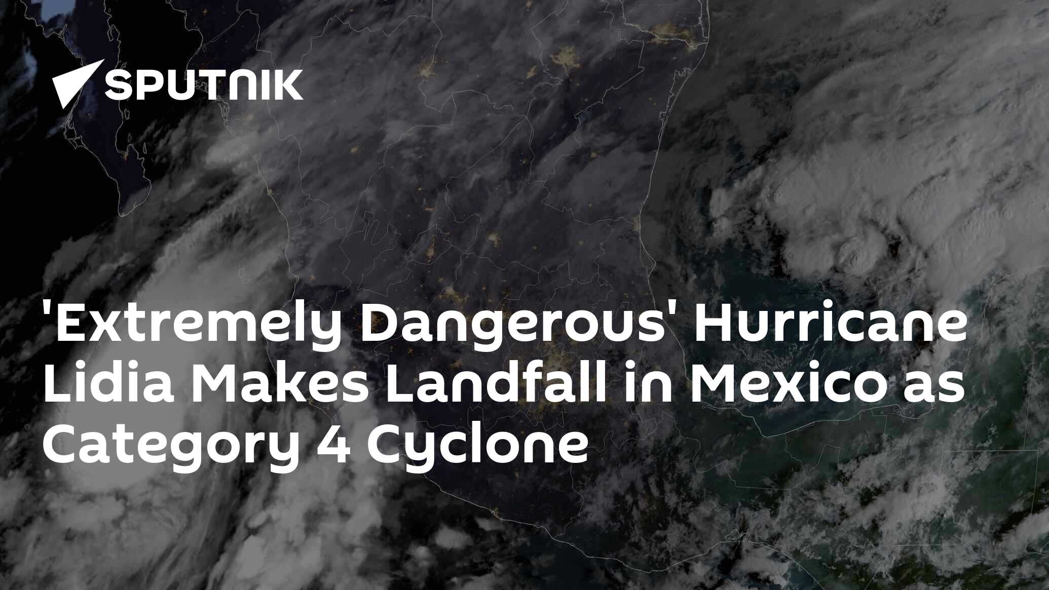 Hurricane Lidia Strengthens Into Major Hurricane, Destined for Mexico