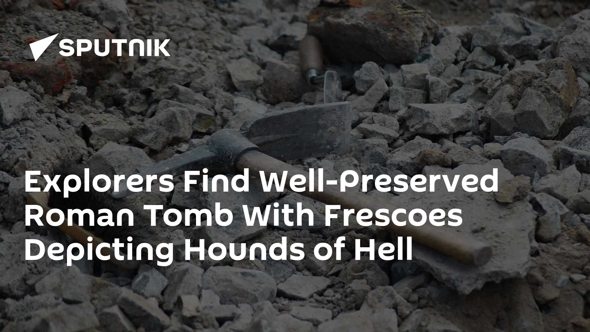 Explorers Find Preserved Roman Tomb With Frescoes Depicting Hounds of Hell
