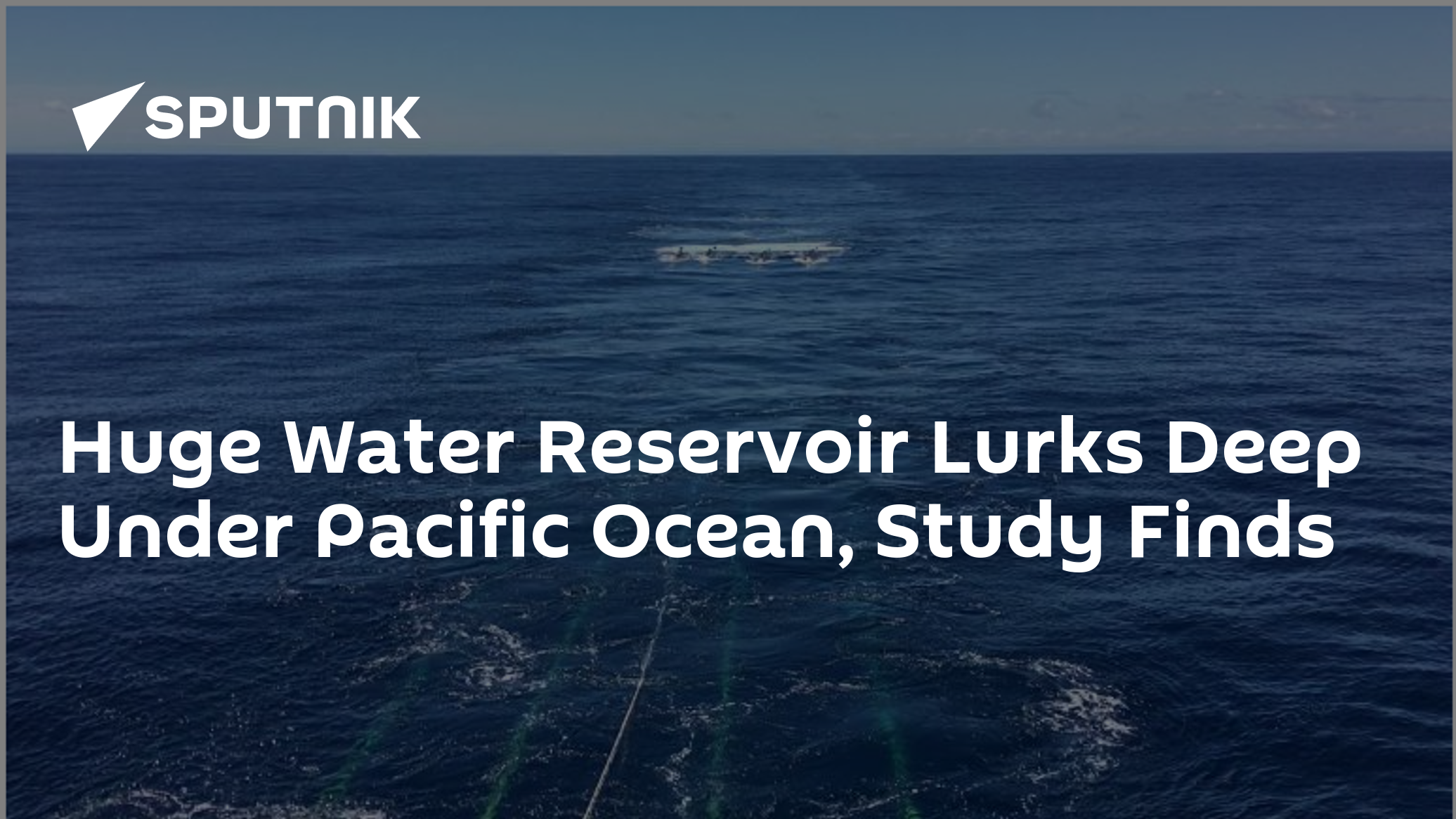 Huge Water Reservoir Lurks Deep Under Pacific Ocean, Study Finds