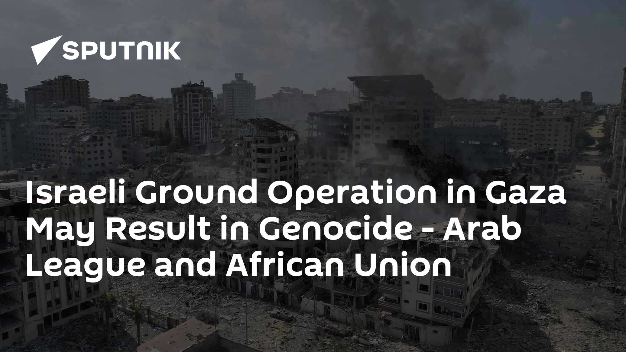 Israeli Ground Operation in Gaza May Result in Genocide - Arab League ...