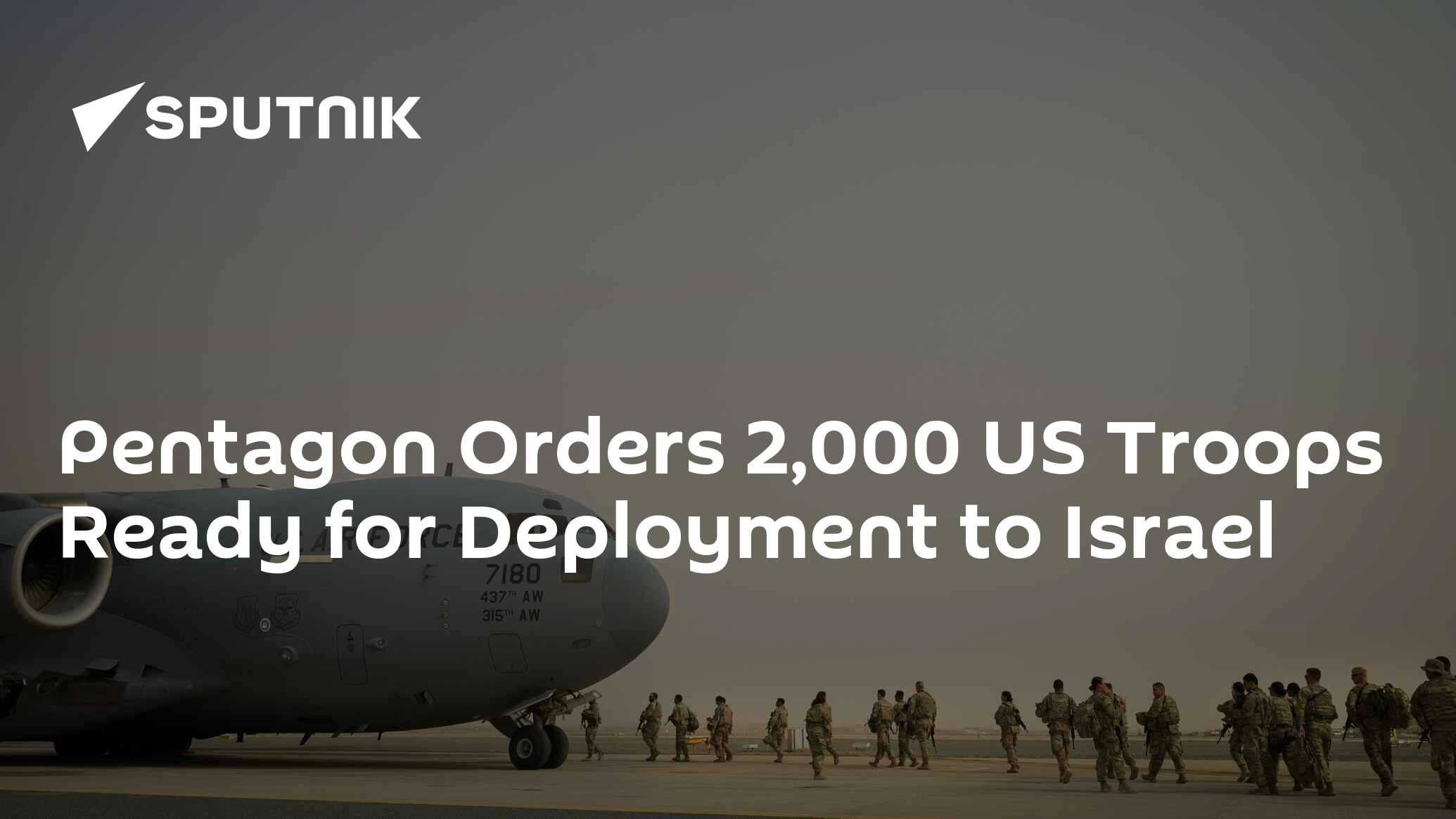 Pentagon Orders 2,000 US Troops Ready for Deployment to Israel