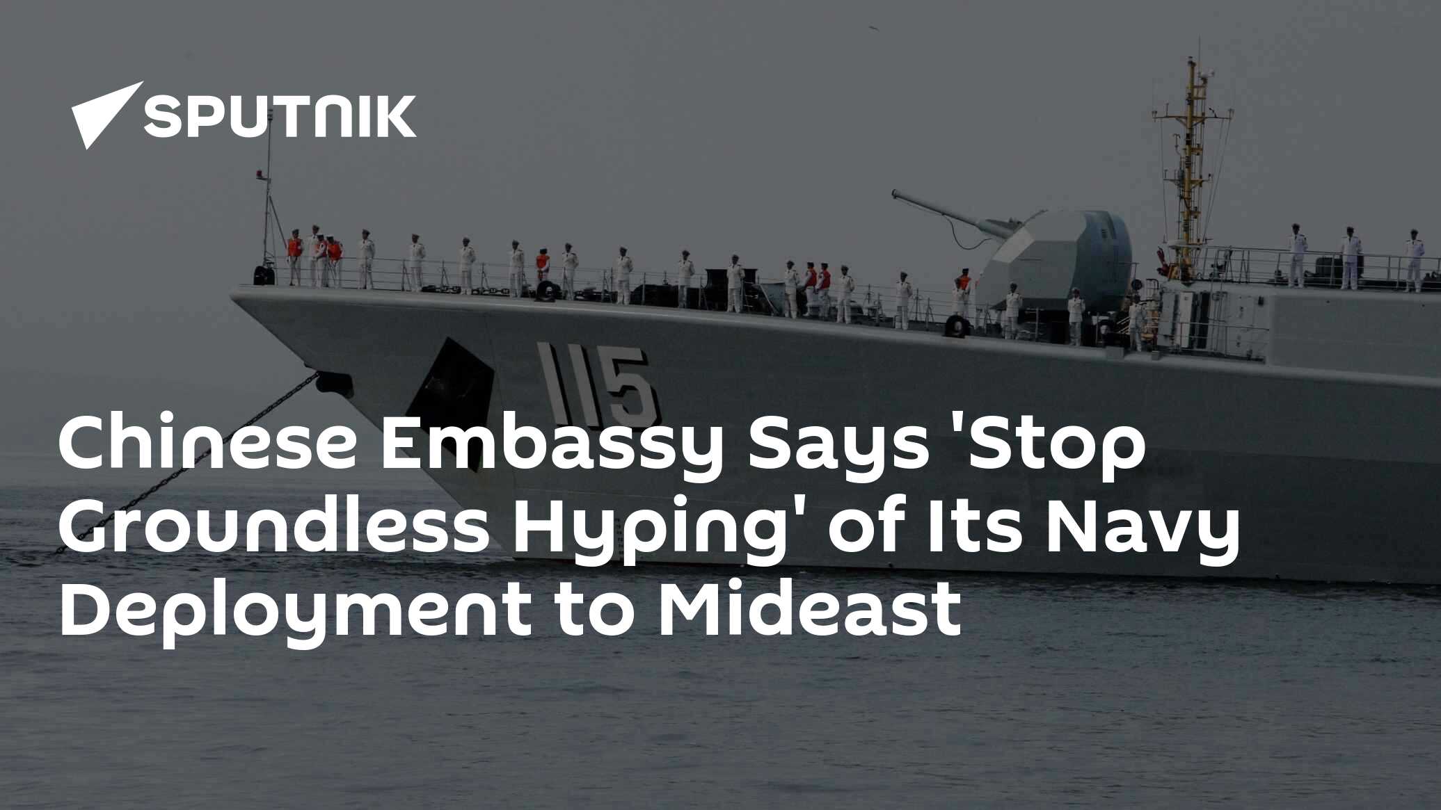 Chinese Embassy Says 'Stop Groundless Hyping' of Its Navy Deployment to ...