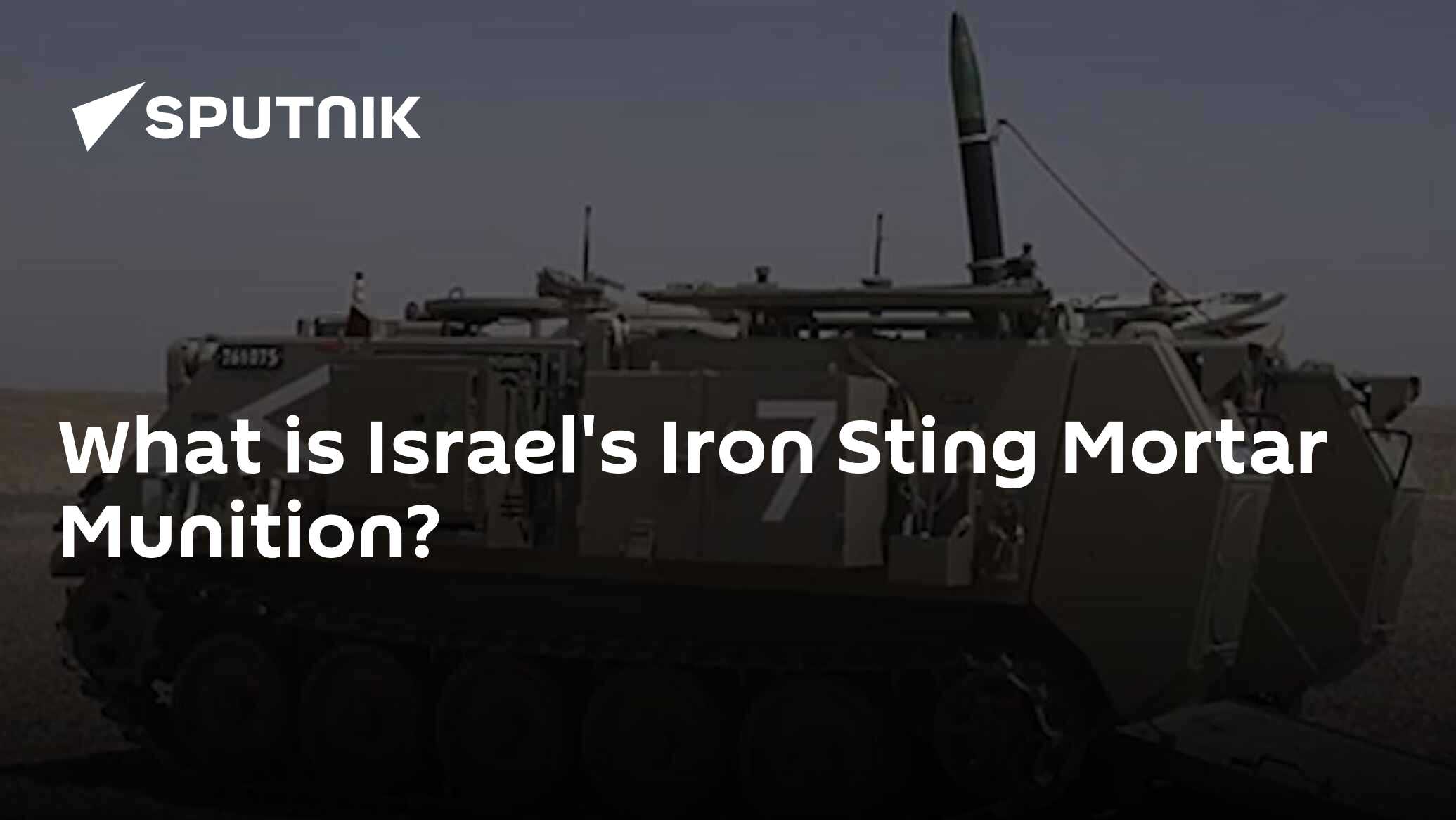 What is Israel's Iron Sting Mortar Munition?