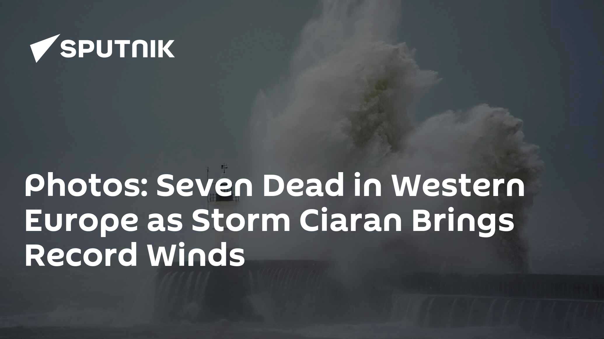 Photos: Seven Dead in Western Europe as Storm Ciaran Brings Record Winds
