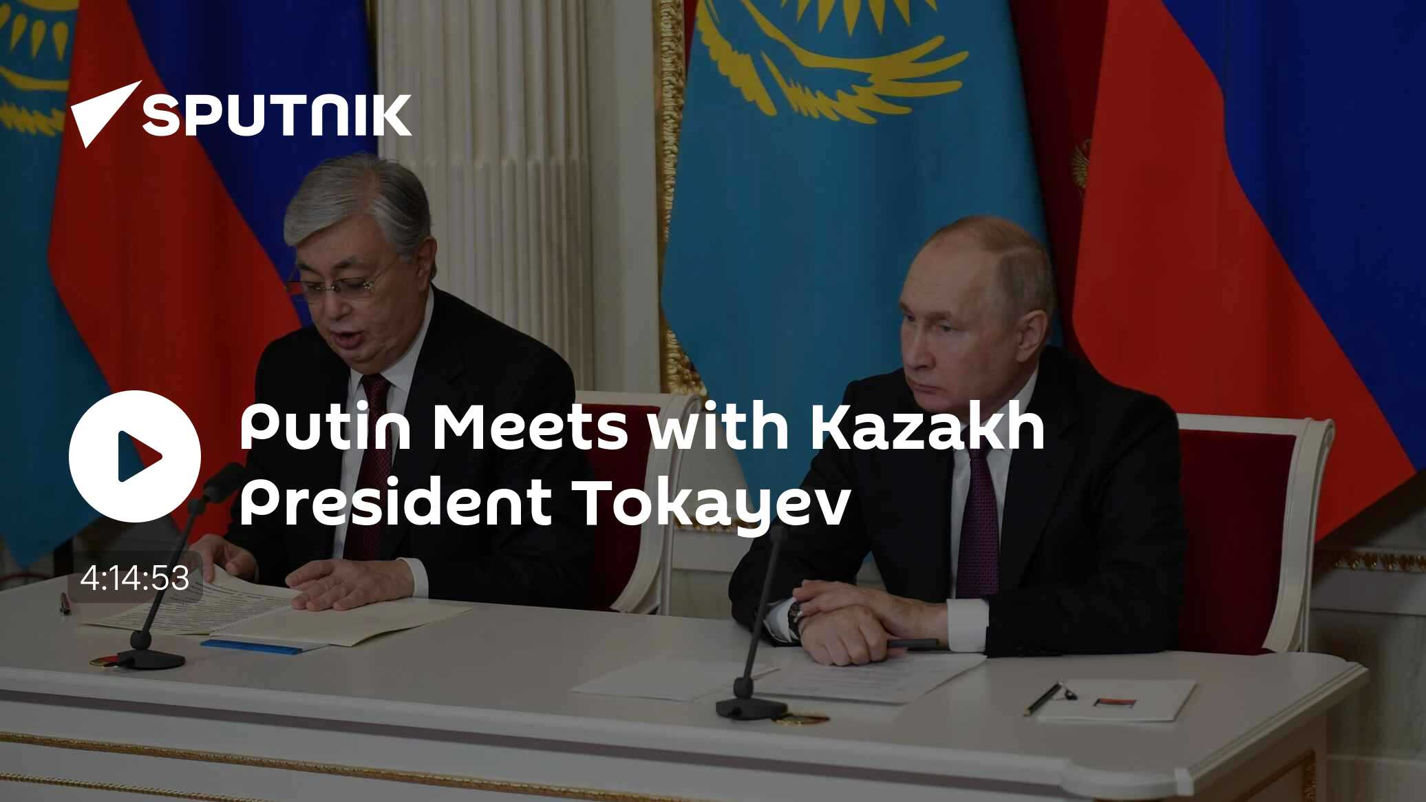 Vladimir Putin Meets Kazakh President Tokayev