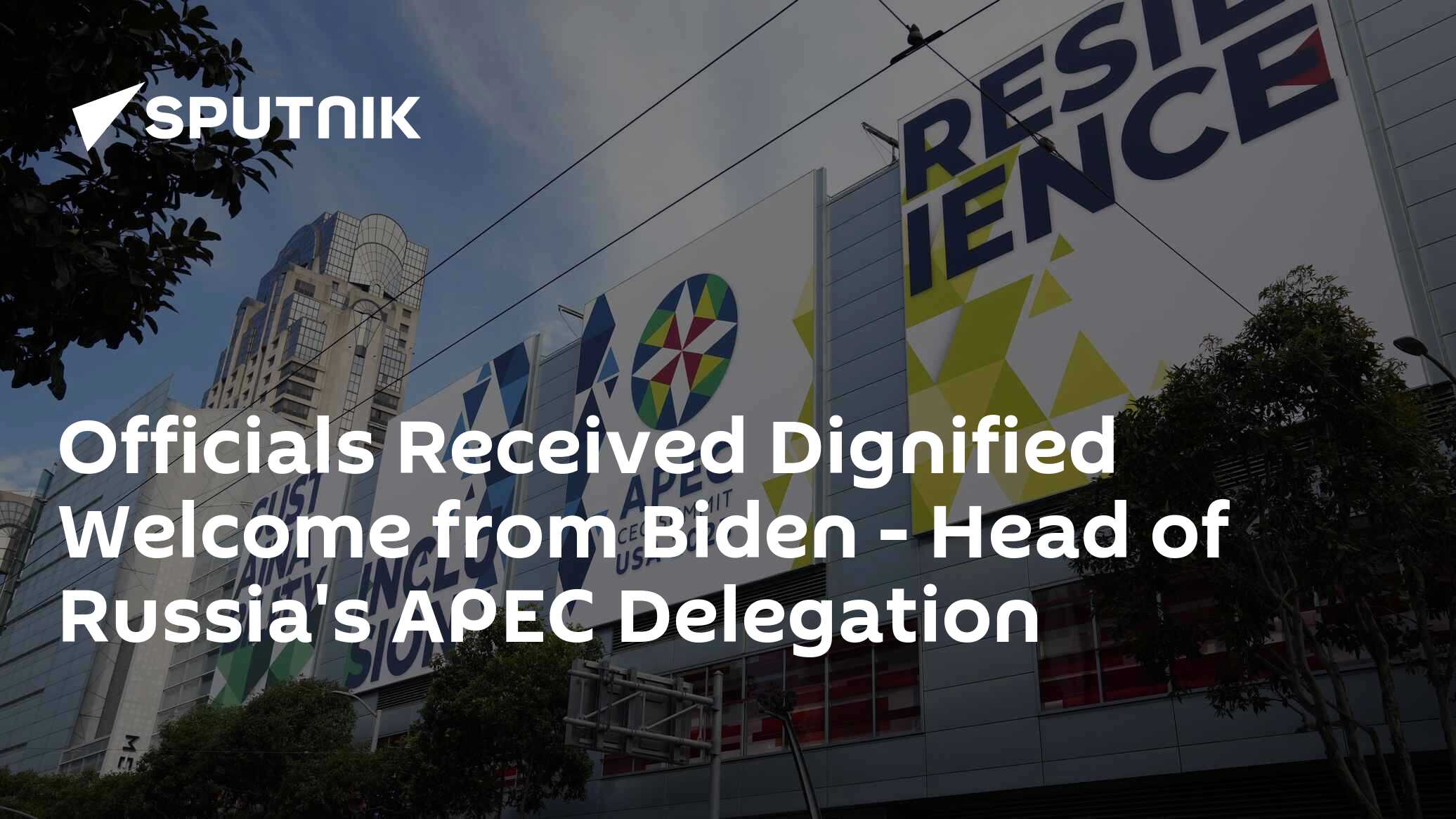 Head of Russia APEC Delegation Says Was Greeted by Biden, With Dignity