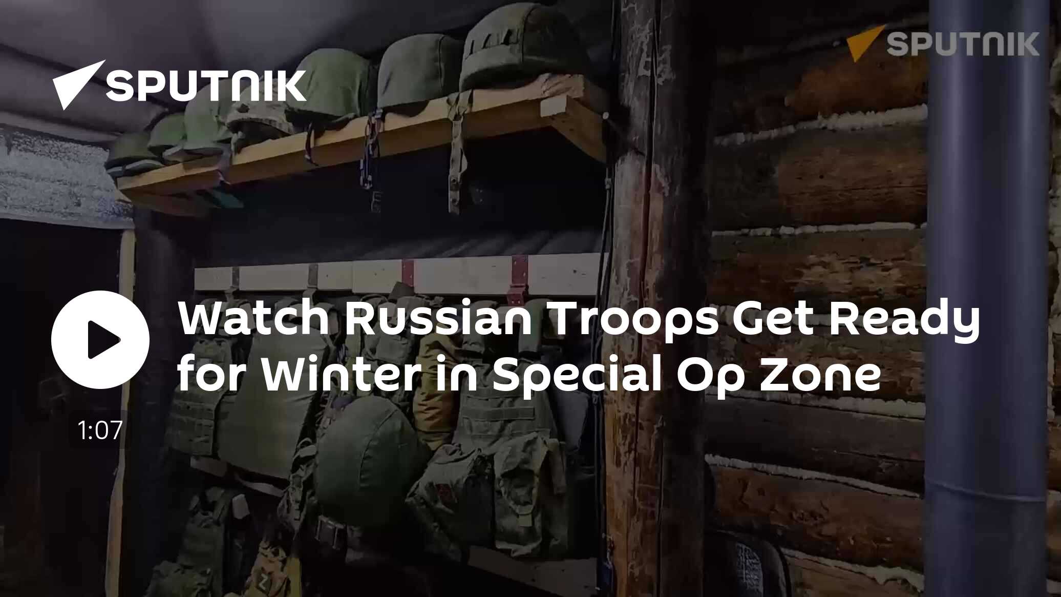 Watch Russian Troops Prepare for Winter in Special Op Zone