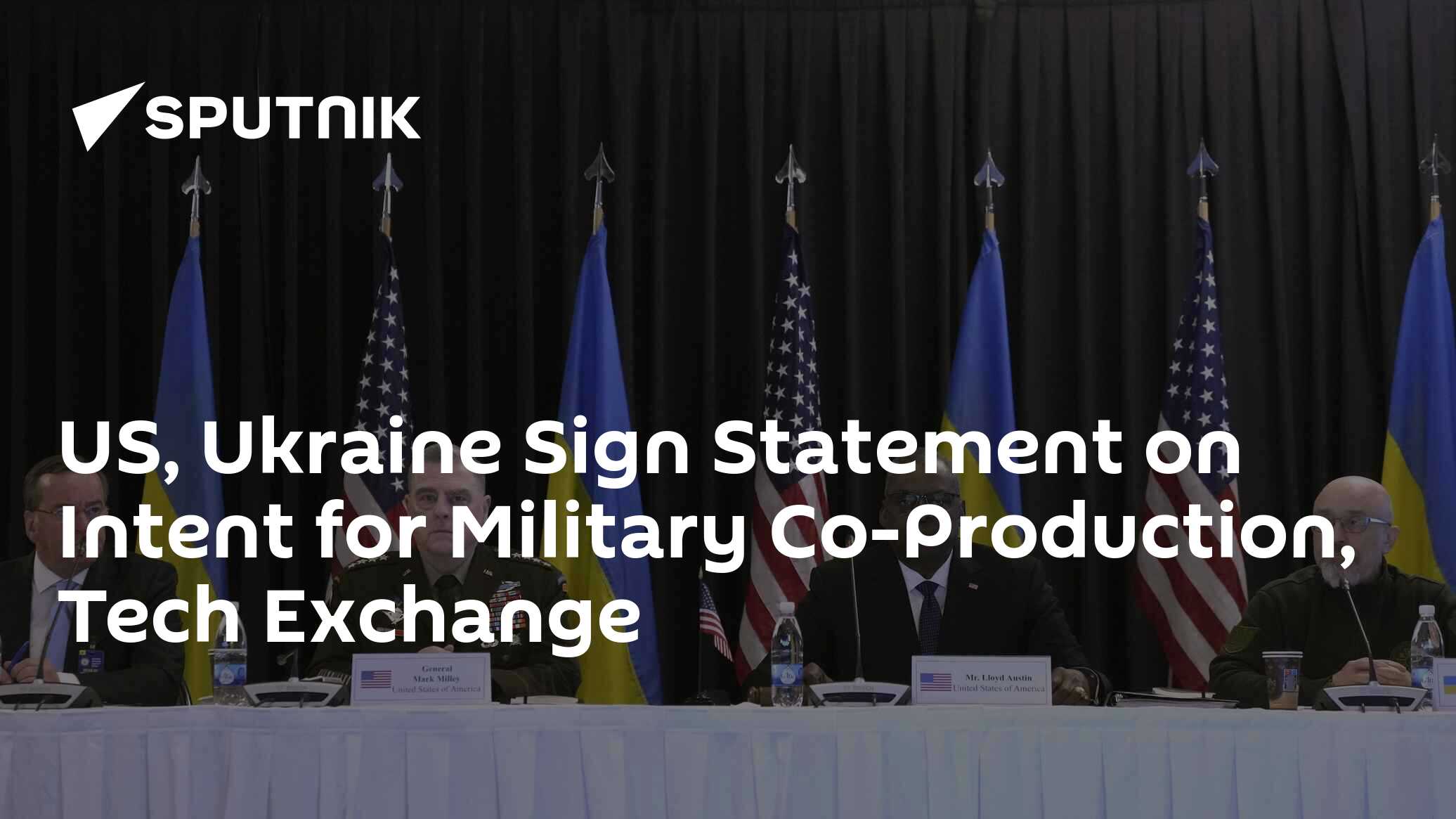 US, Ukraine Sign Statement on Intent for Military Co-Production, Tech ...