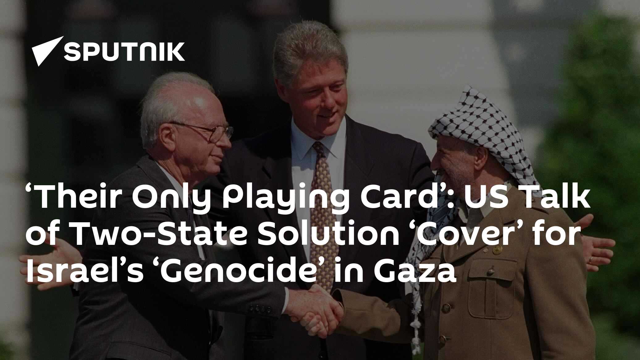 US Talk of Two-State Solution ‘Cover’ for Israel’s ‘Genocide’ in Gaza