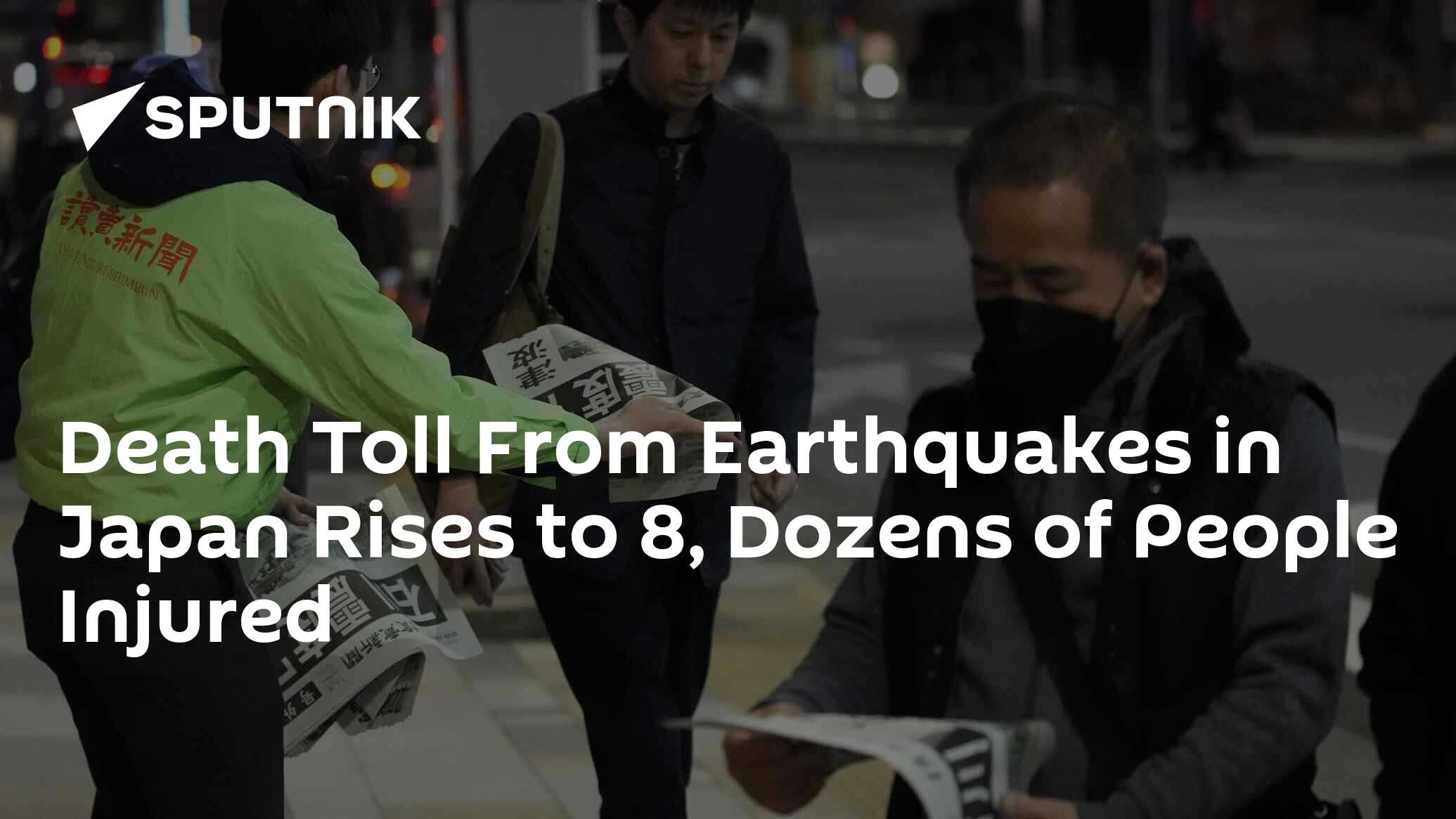 Death Toll From Earthquakes In Japan Rises To 8 Dozens Of People