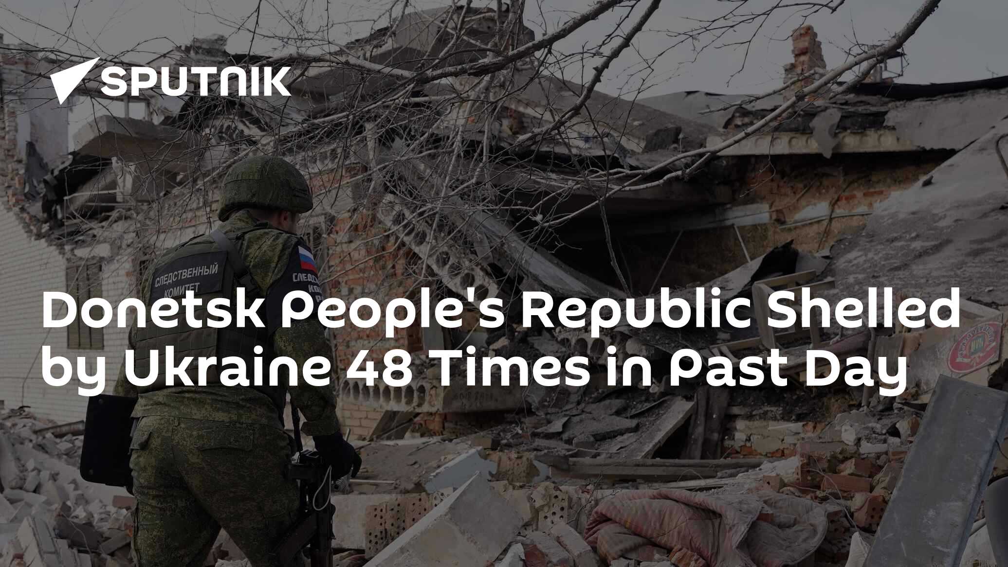 Donetsk People's Republic Shelled by Ukraine 48 Times in Past Day