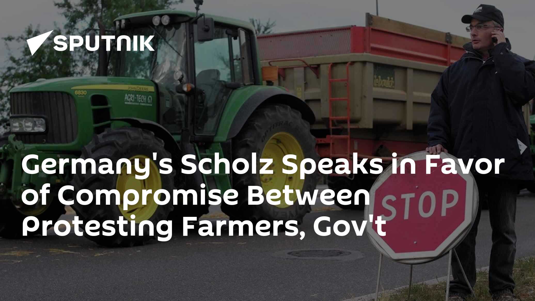 Germany's Scholz Speaks in Favor of Compromise Between Protesting ...