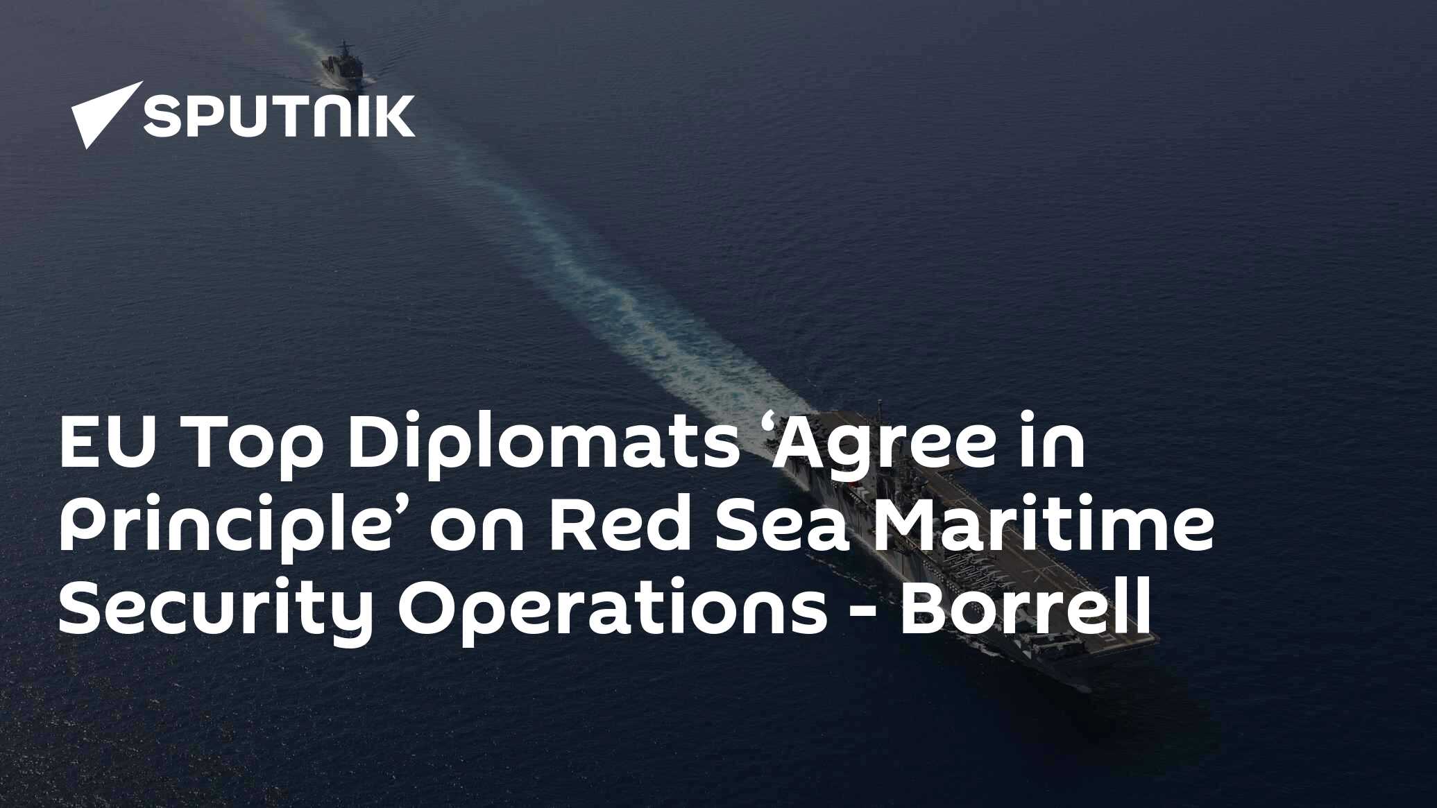 EU Top Diplomats ‘Agree in Principle’ on Red Sea Maritime Security ...