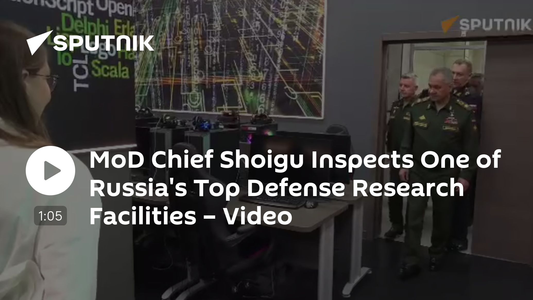 MoD Chief Shoigu Inspects One of Russia's Top Defense Research ...