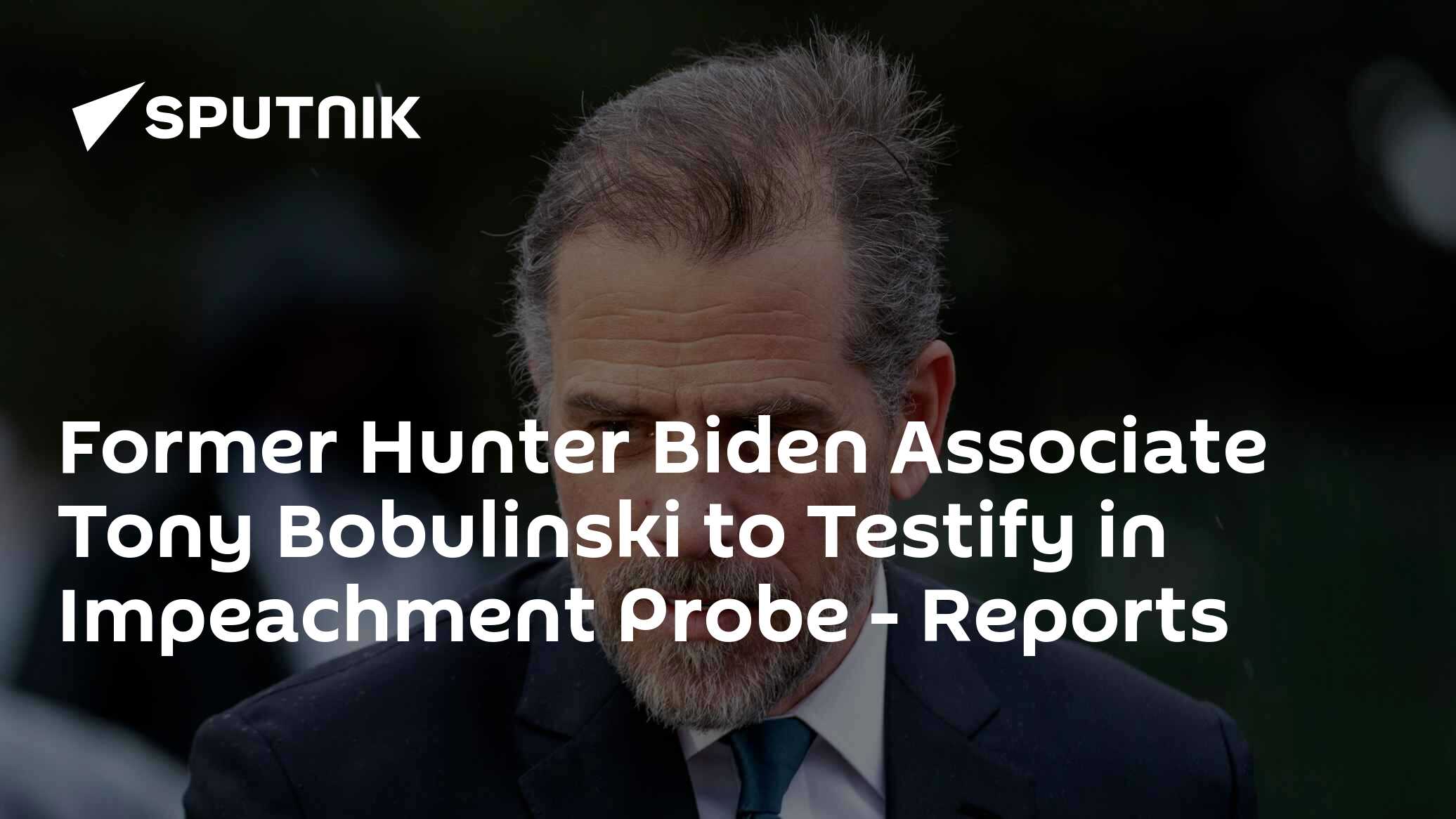 Former Hunter Biden Associate Tony Bobulinski to Testify in Impeachment ...