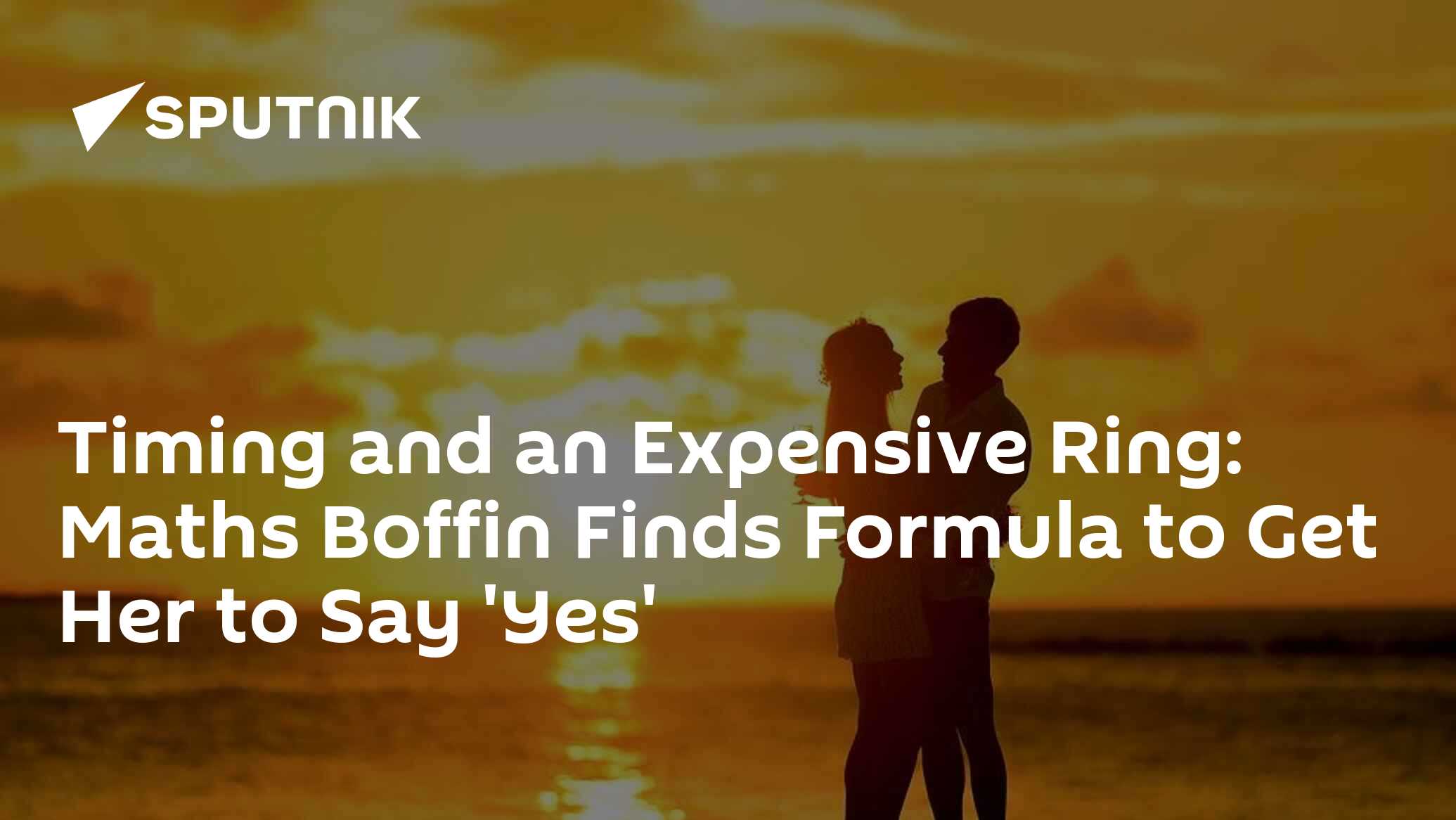 Timing and an Expensive Ring: Maths Boffin Finds Formula to Get Her to ...