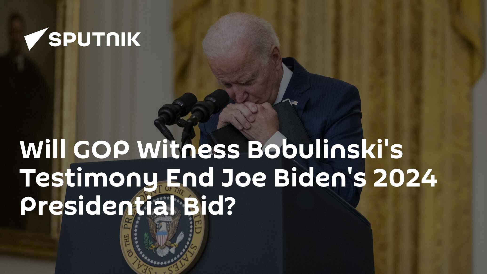 Will GOP Witness Bobulinski's Testimony End Joe Biden's 2024 ...