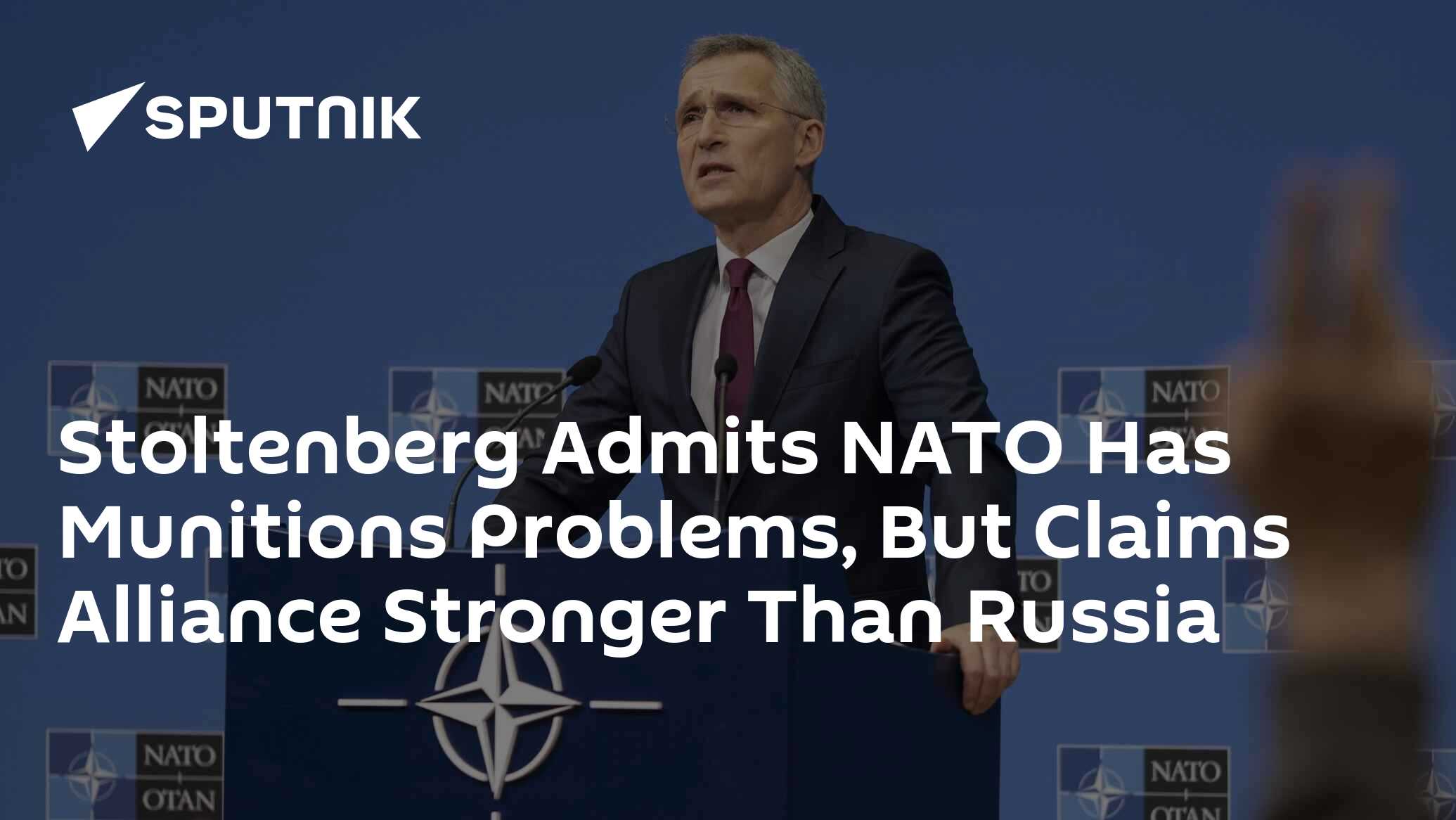 Stoltenberg Admits NATO Has Munitions Problems, But Claims Alliance ...
