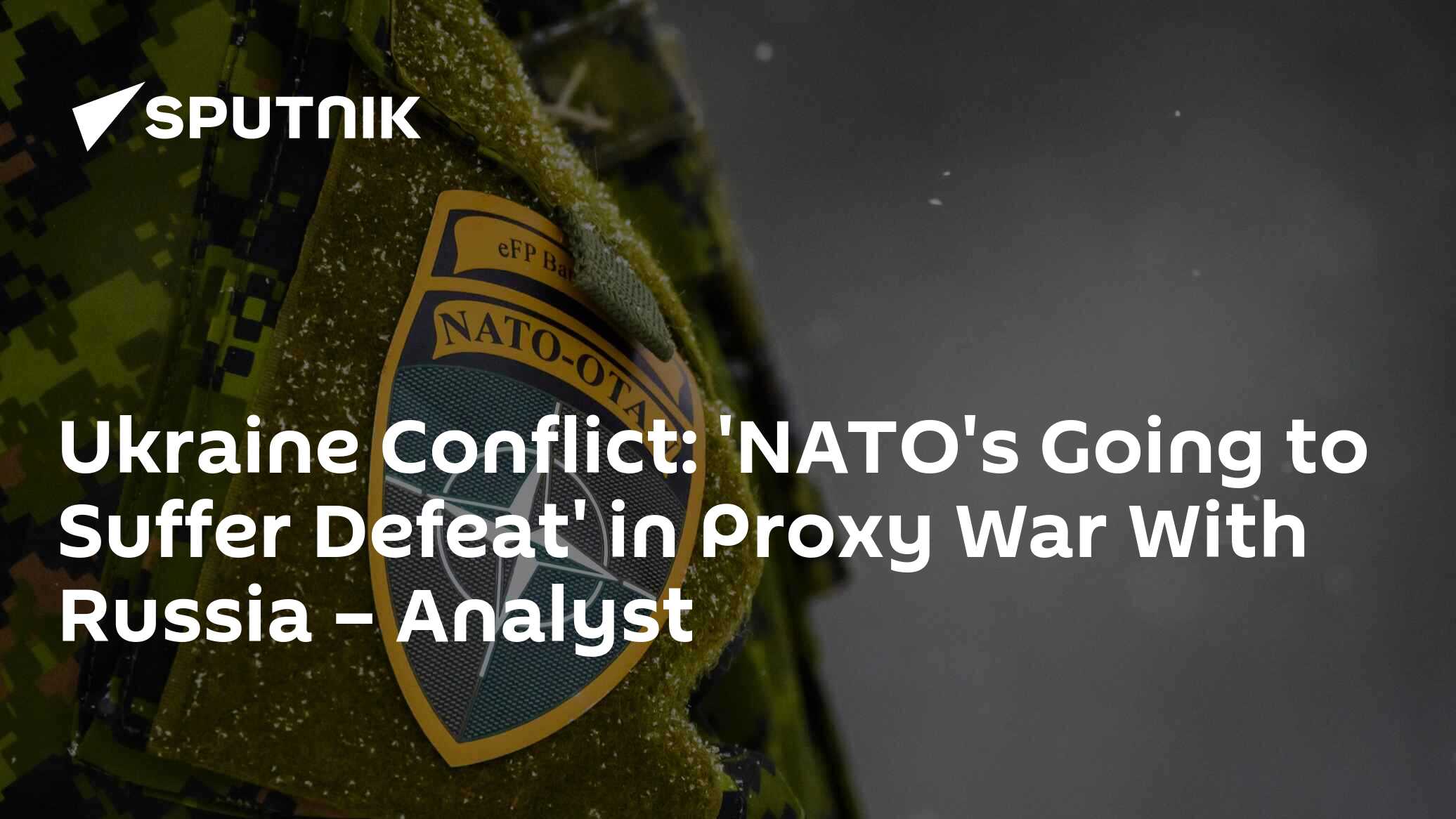 US analyst weighs in on NATO chances in its proxy war with Russia