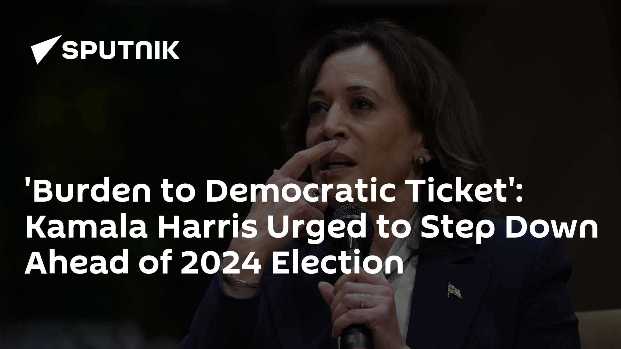 'Burden to Democratic Ticket': Kamala Harris Urged to Step Down Ahead ...