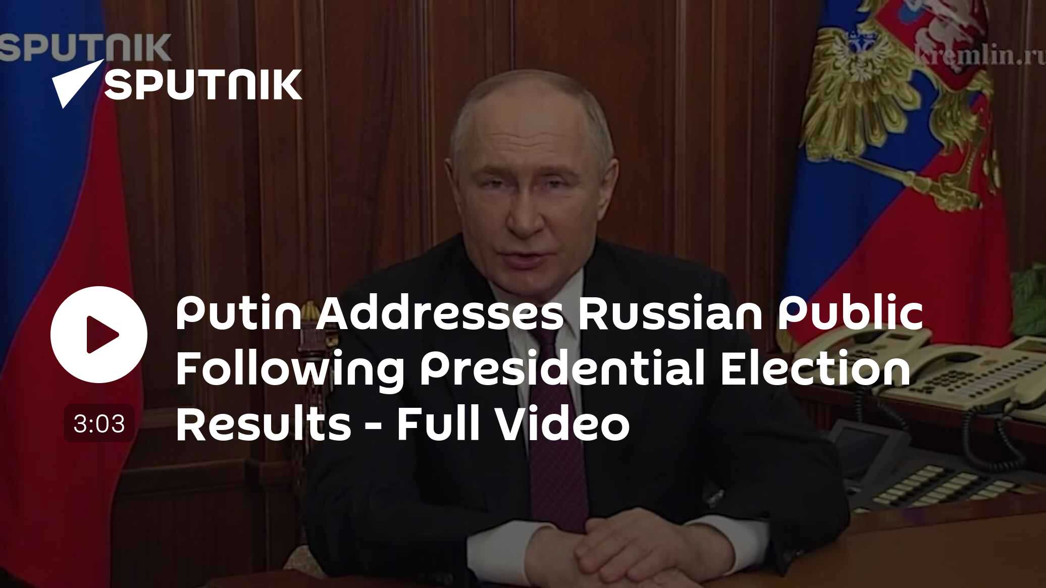 Putin Addresses Citizens of Russia