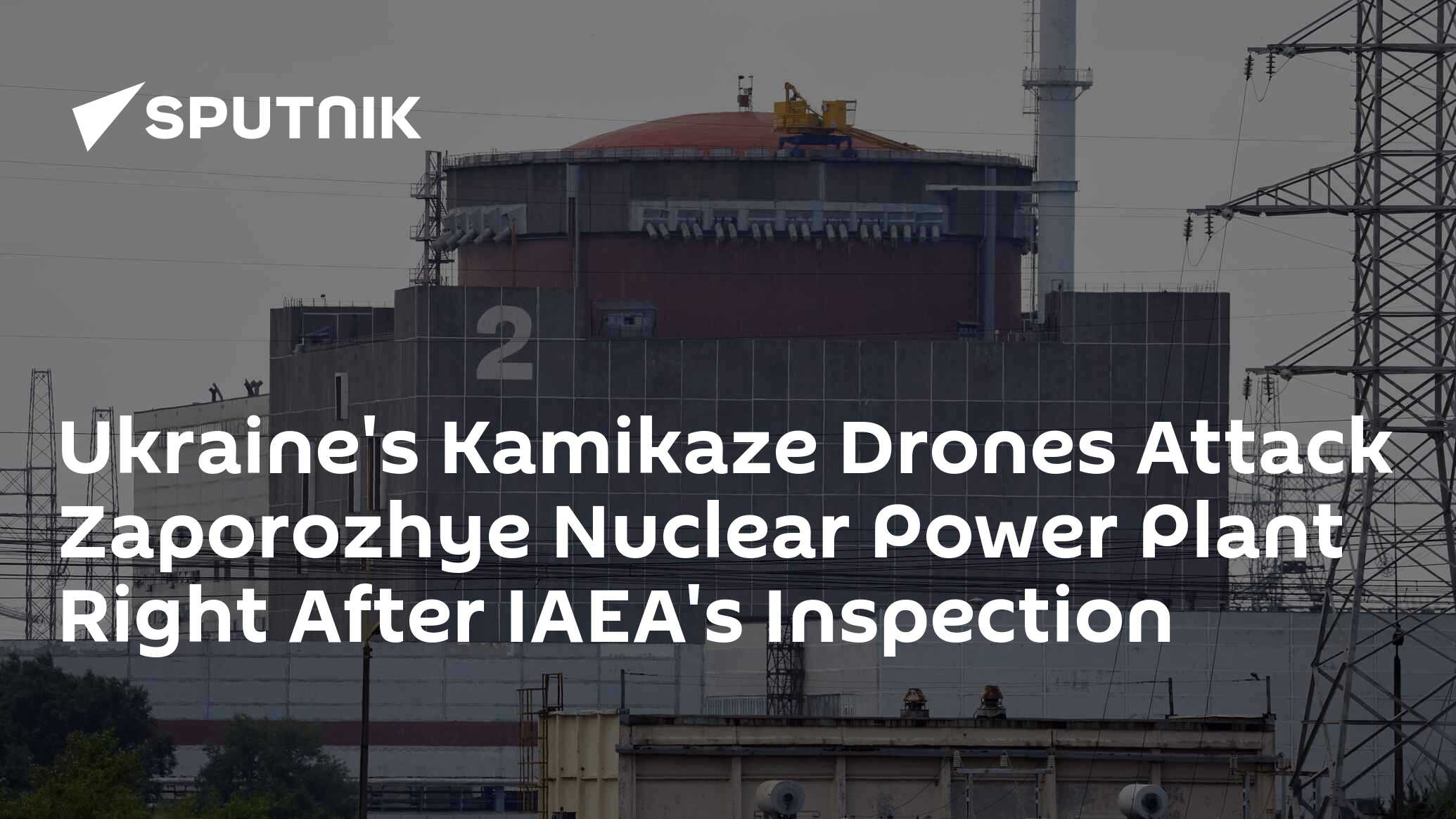 Ukraine's Kamikaze Drones Attack Zaporozhye Nuclear Power Plant Right ...
