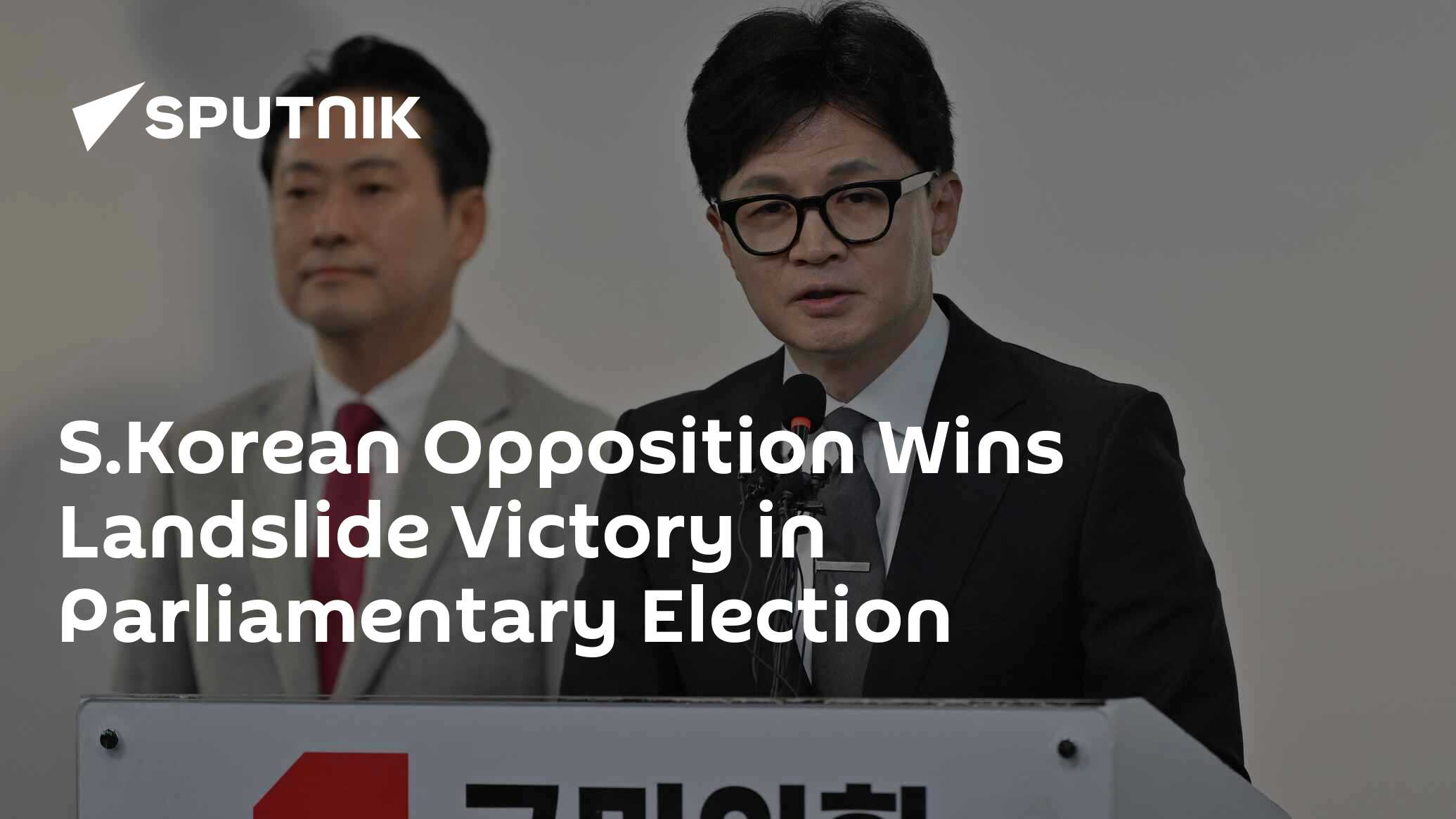 S Korean Opposition Wins Landslide Victory In Parliamentary Election