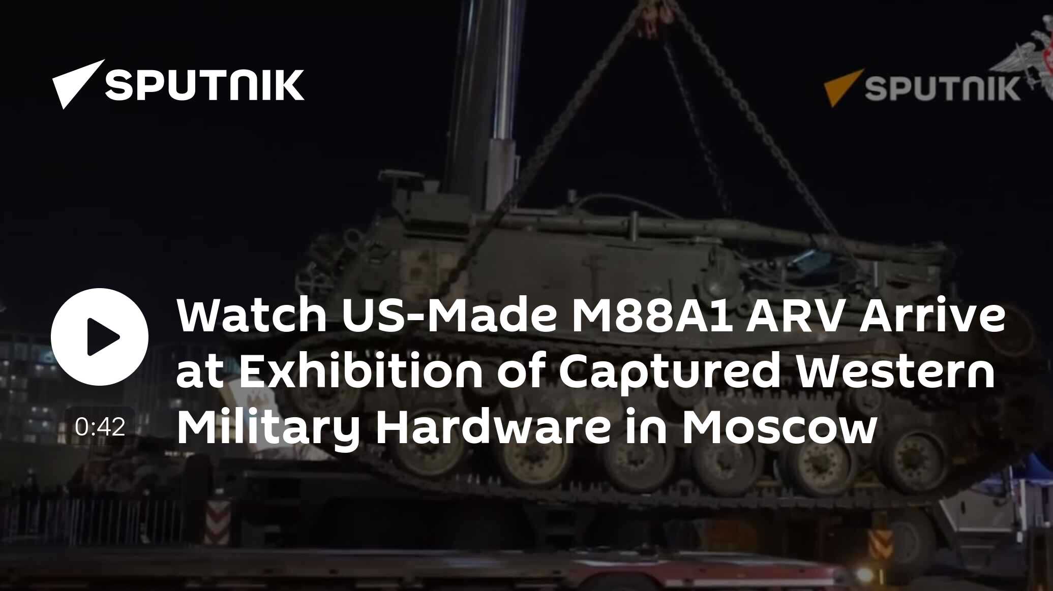 Watch US M88A1 Tank Arrives at Exhibition of Trophy Western Military ...