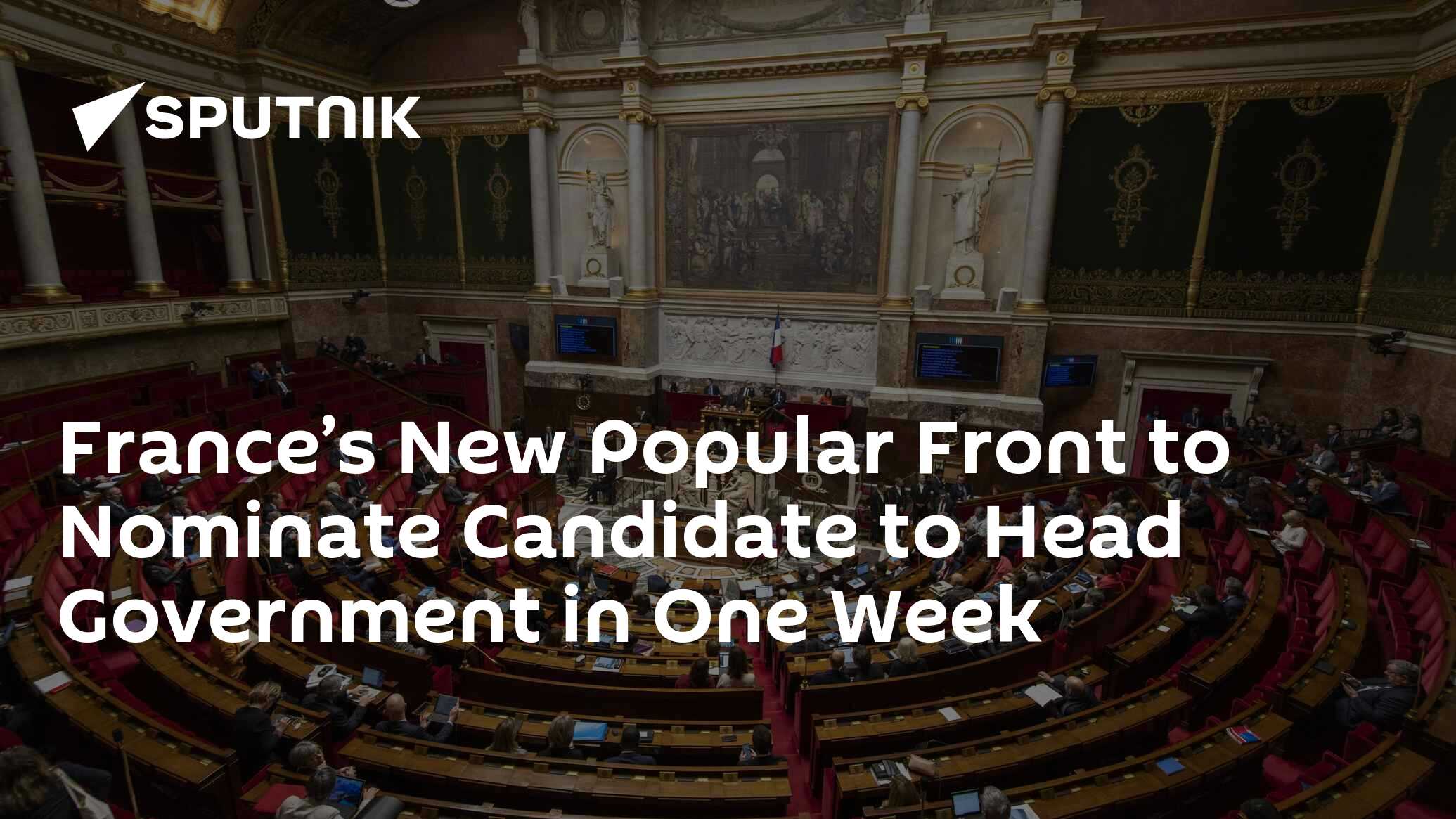 France’s New Popular Front to Nominate Candidate to Head Government in ...